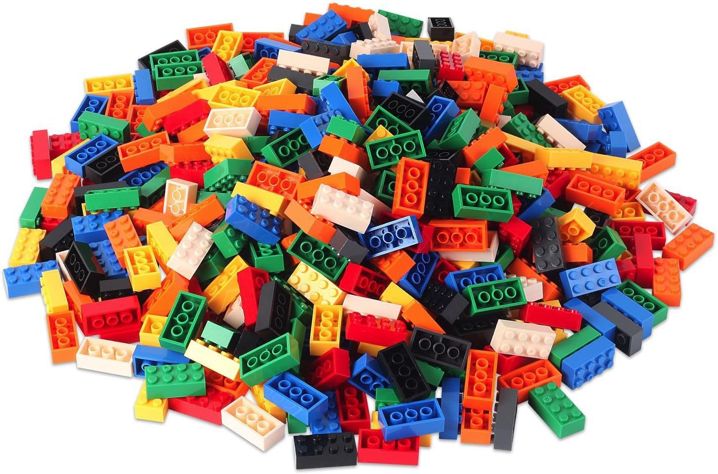 Katara 1827 Set of 520 Construction Bricks with Baseplate, Compatible ...