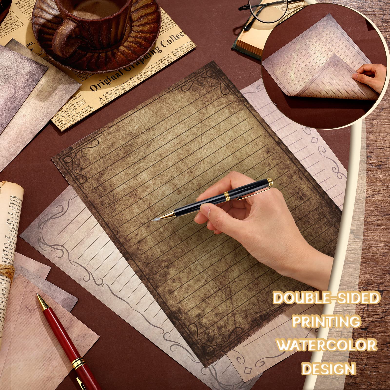 Snapklik.com : TaoBary 160 Pcs Stationery Paper Set 50 Double Sided ...