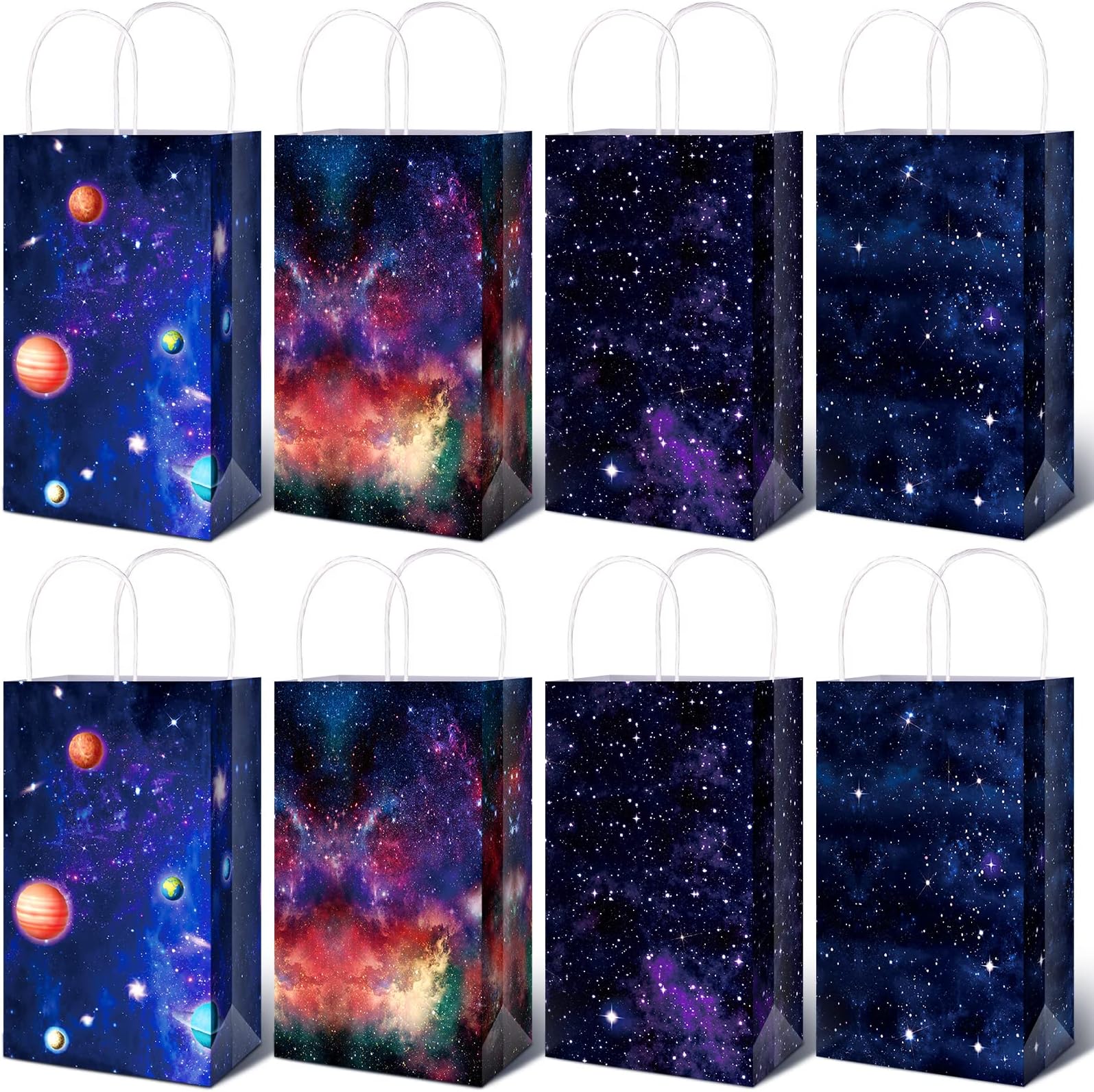 Amazon.com: 24 Packs Outer Space Gift Bags Kids Treat Bags with Handles ...