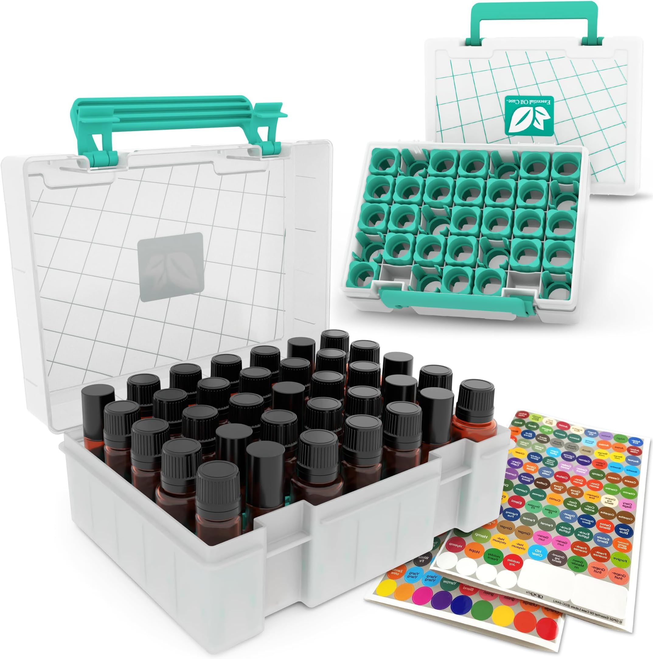 Amazon.com: MIAO YUAN Wooden Essential Oil Bottle Storage Box, Multi ...