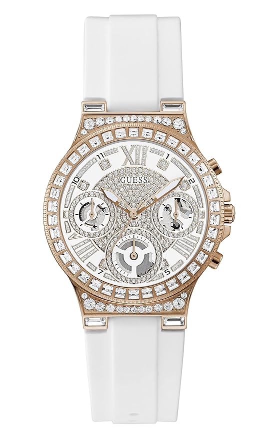 GUESS Analog White Dial Women's Watch-GW0257L2 : Amazon.in: Fashion