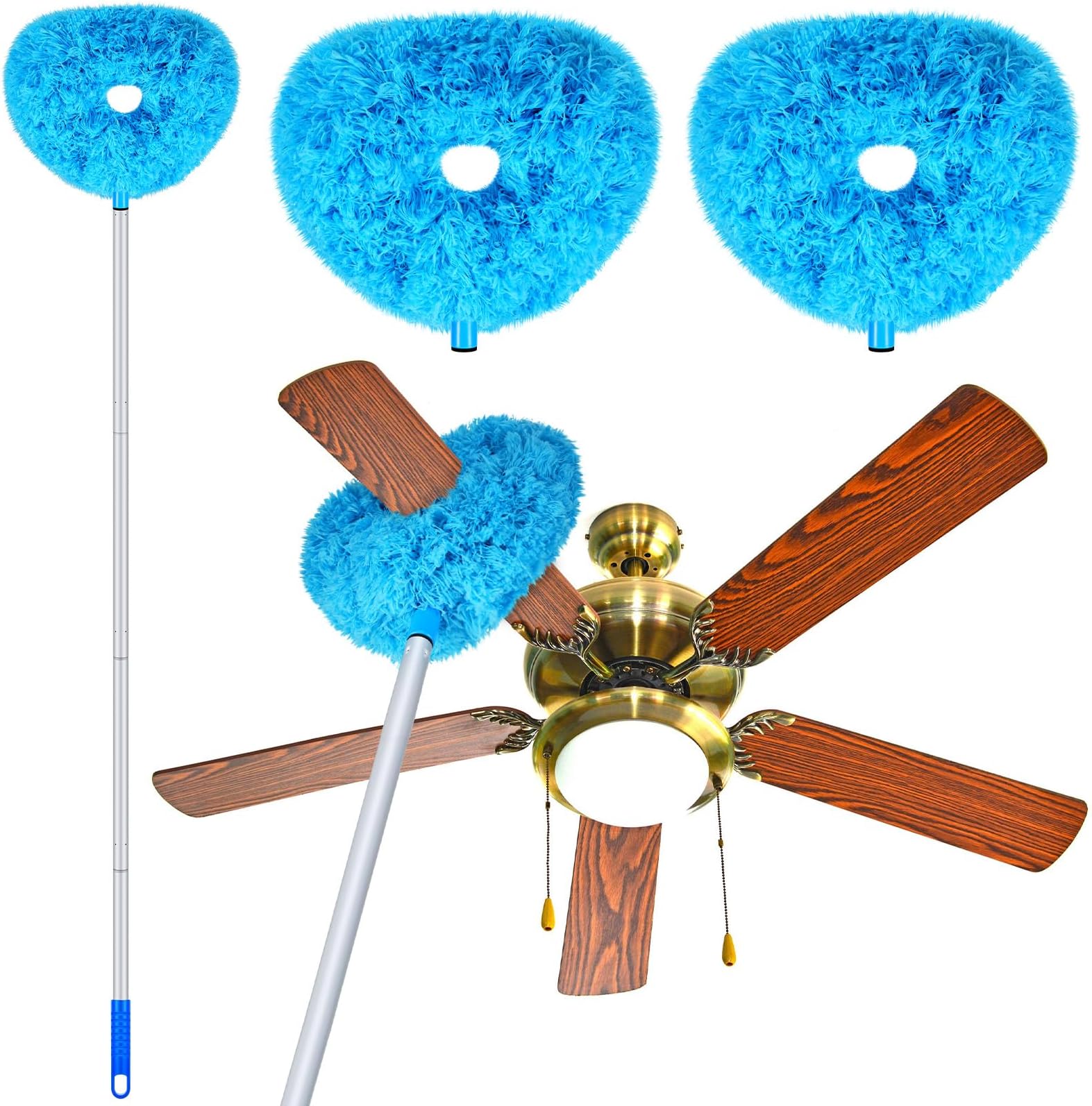Amazon.com: FillTouch 3 Pcs Ceiling Fan Cleaner Duster with Extension ...