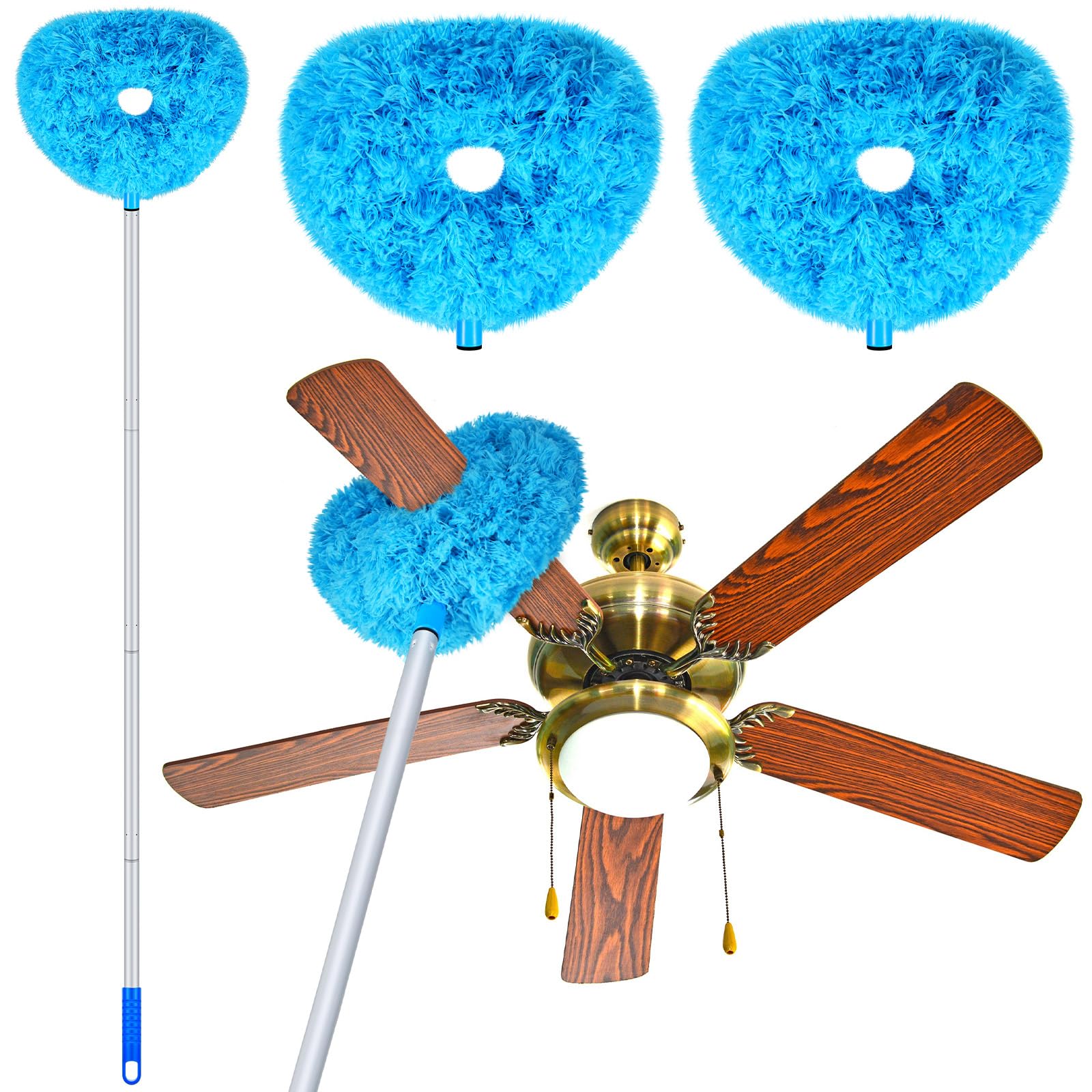 Amazon.com: FillTouch 3 Pcs Ceiling Fan Cleaner Duster with Extension ...