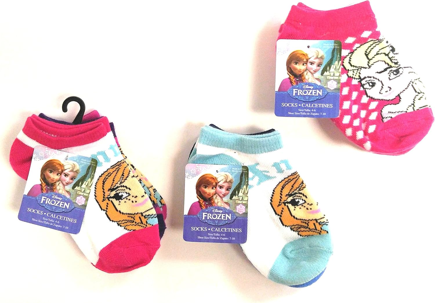 Amazon.com: Set of 9 Disney's Frozen Size Small Socks in Beautifully ...