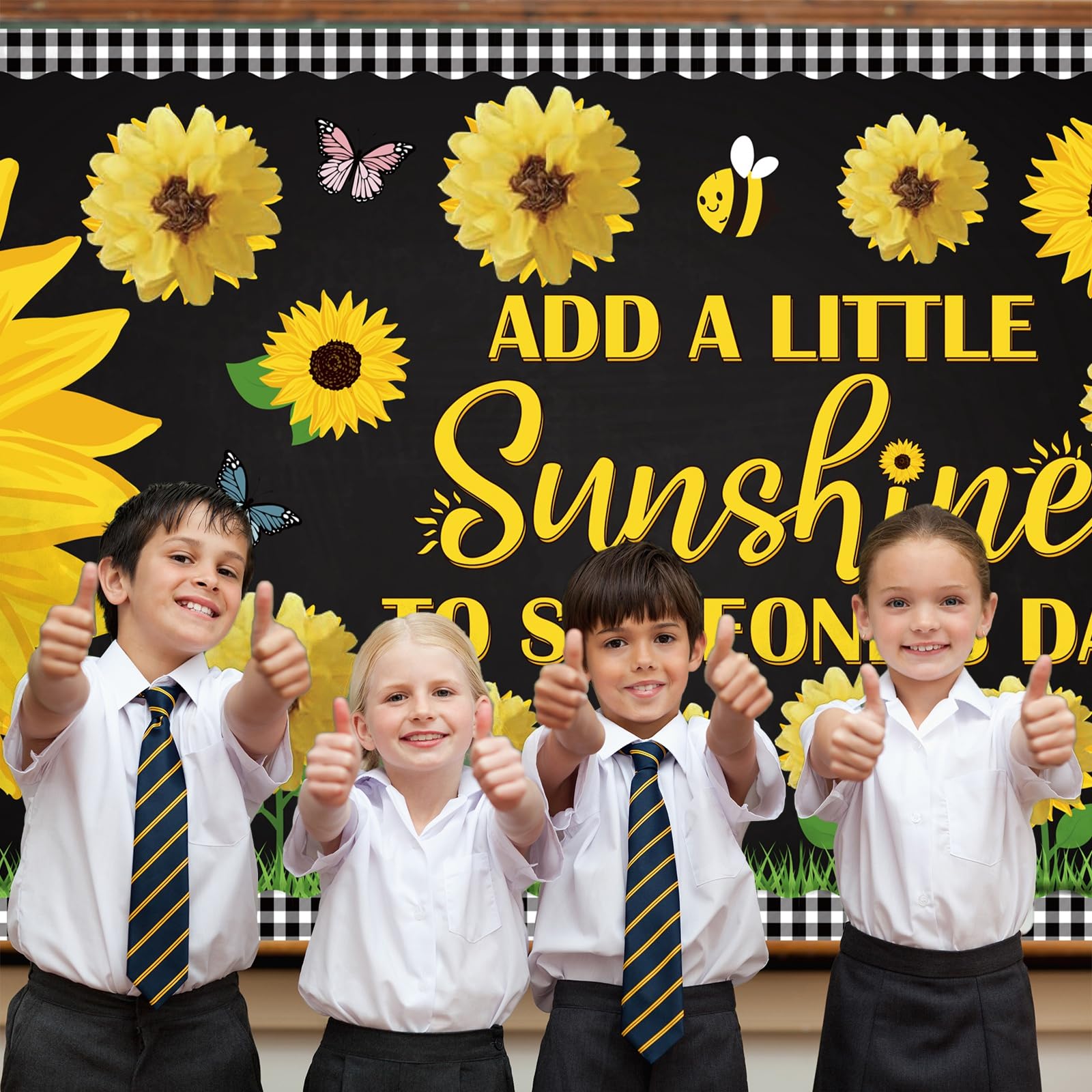 Snapklik.com : Pasimy 3D Sunflower Bulletin Board Decorations Set Bee ...