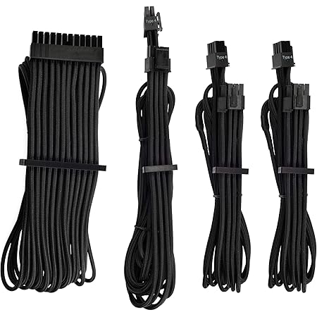 Amazon.com: CORSAIR Premium Individually Sleeved PSU Cables Pro Kit ...