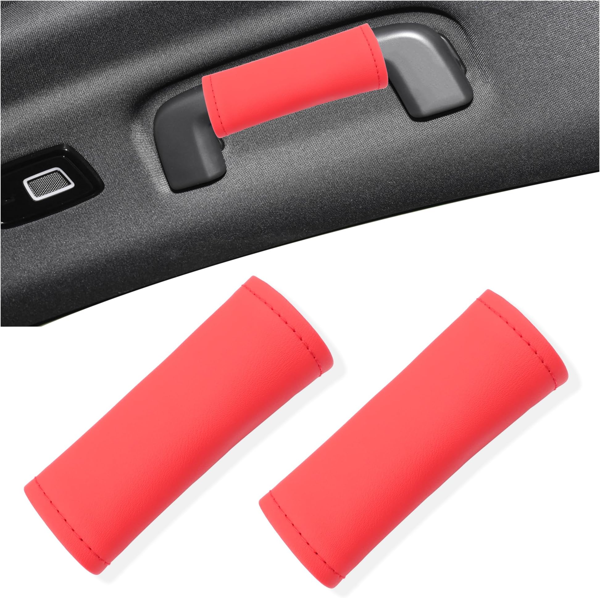 Amazon.com: 2PCS Leather Inside Car Door Handle Protector,Colorful Car ...