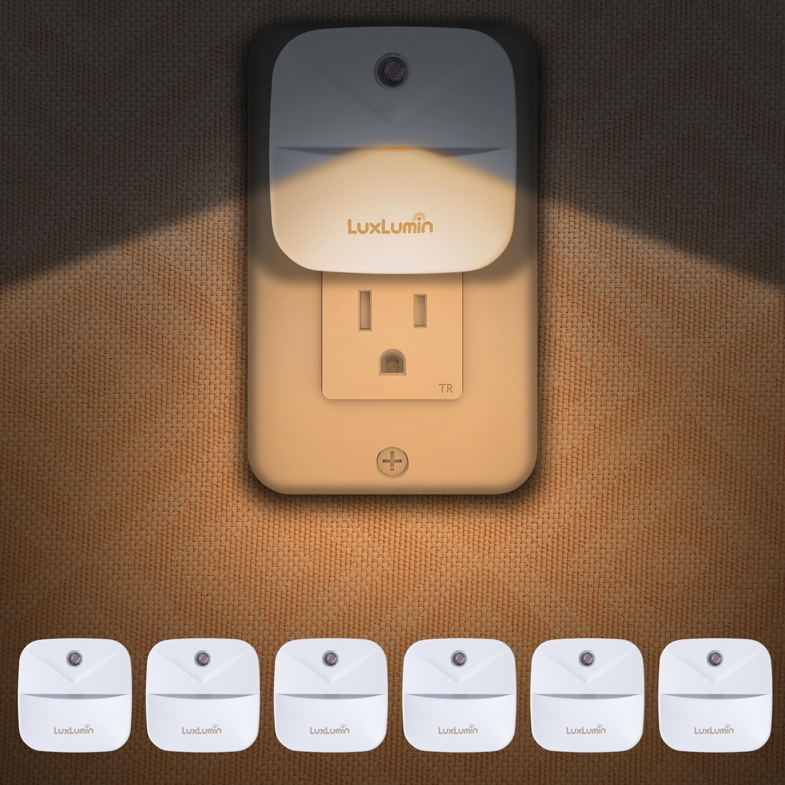 Amazon.com: 6 Pack Night Light Plug in, Warm White LED Nightlights with ...