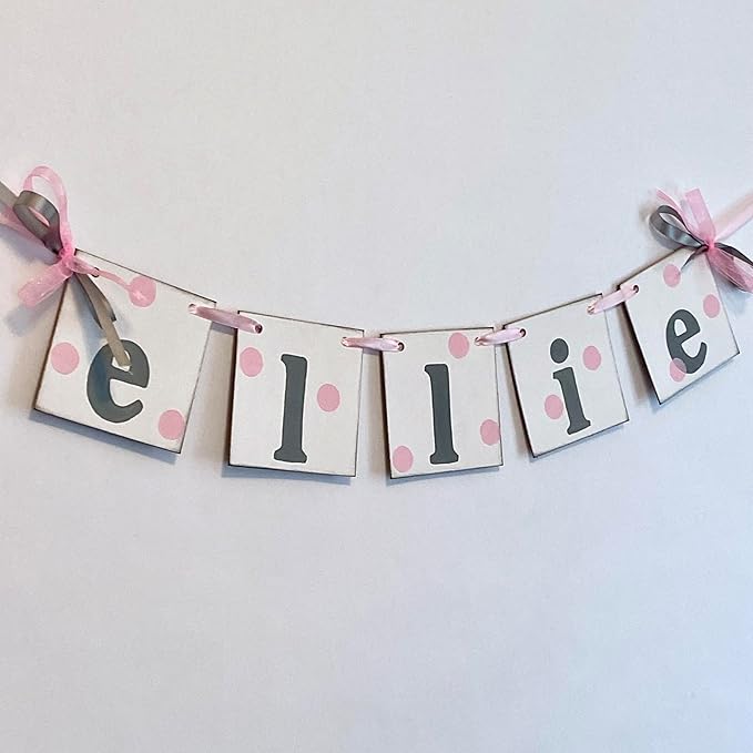 Amazon.com: Custom Baby Name Banner, Baby Shower Decorations Boy, First ...