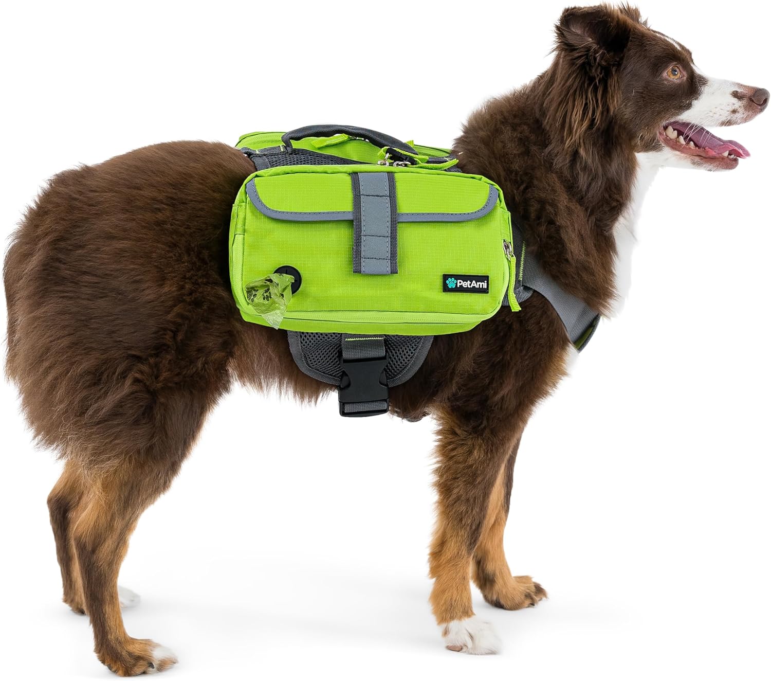 PetAmi - Mochila para perros medianos y grandes, bolsa de sillín para perros para senderismo ...