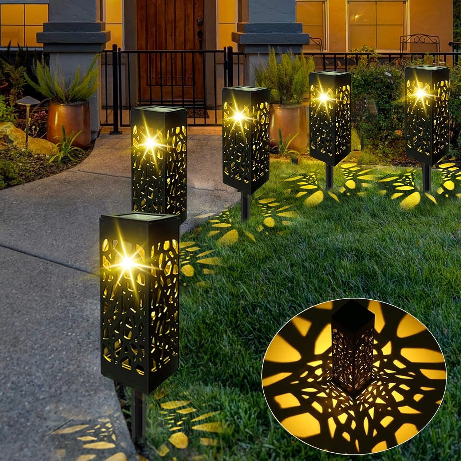 Outdoor Accent Lights Led 12 X12 Creative Square Waterproof LED Black