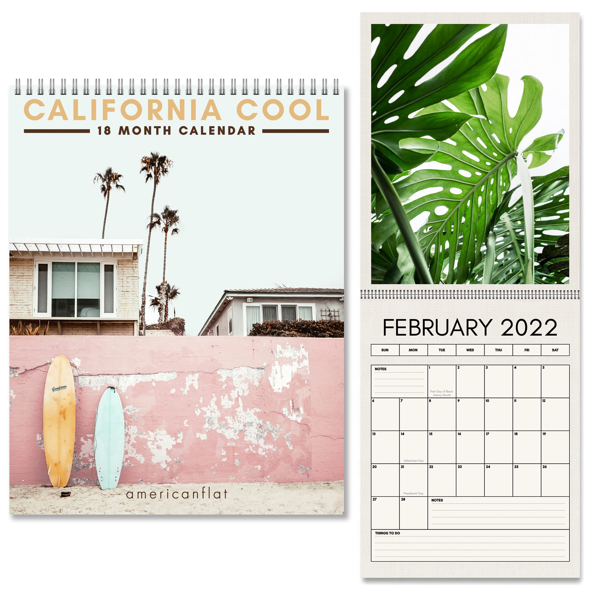 Snapklik.com : Americanflat 18 Month Wall Calendar - Cool California ...