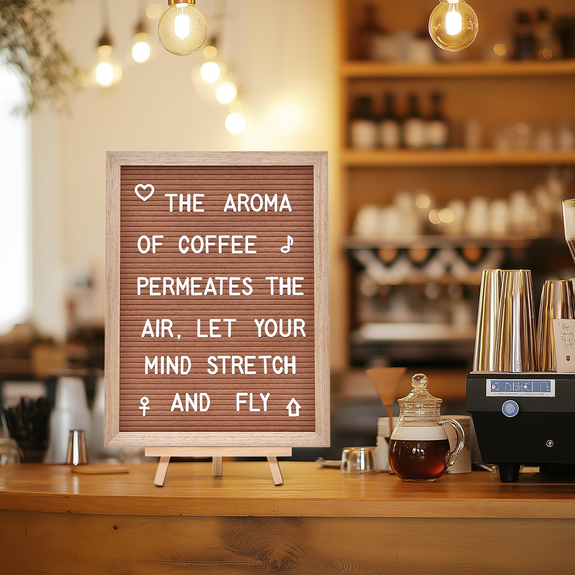Wall Mount Message Board VESKAOTY 12x16 Inch Felt Letter Board With 402 ...