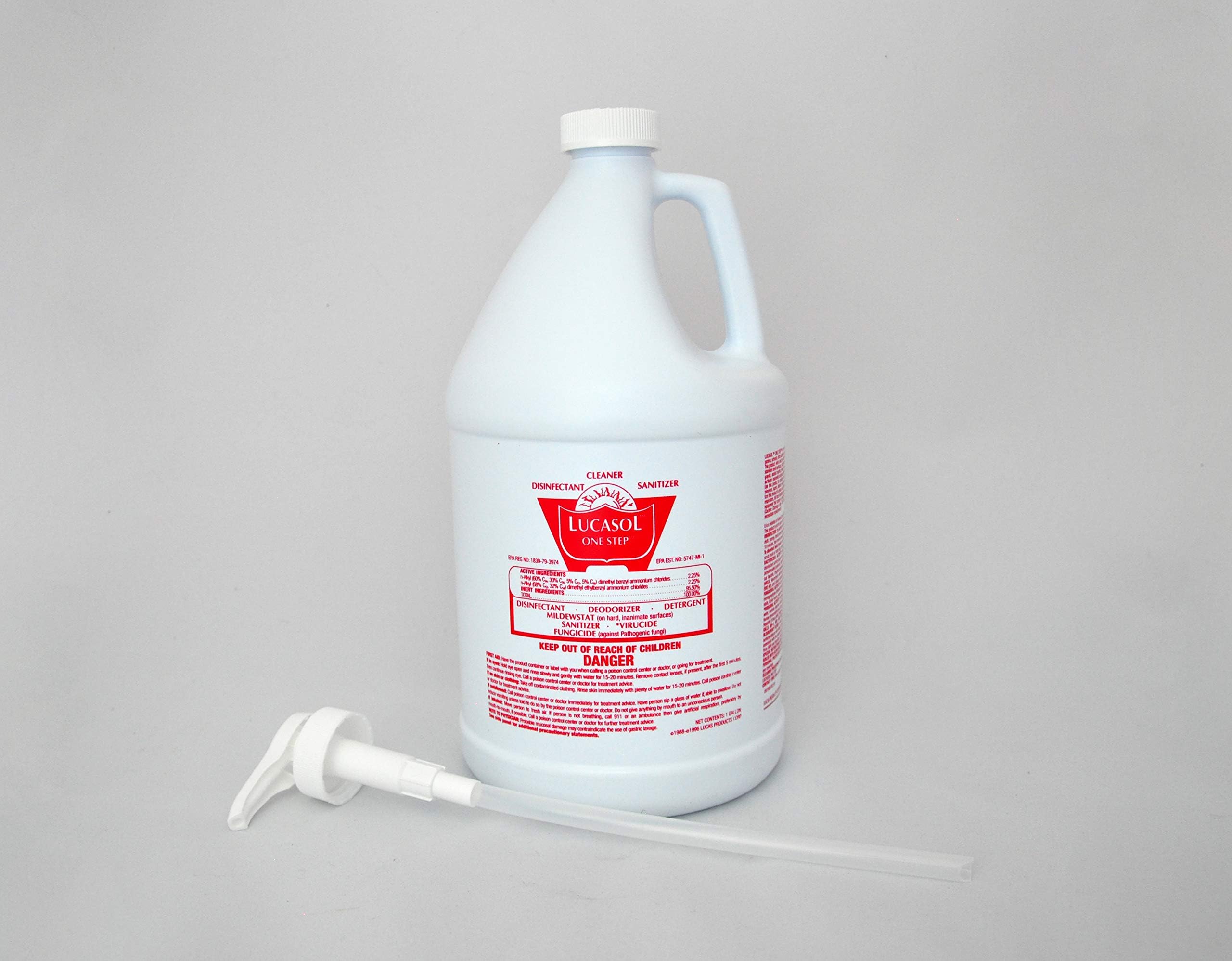 Amazon.com: Lucasol One Step Hospital Grade Disinfectant – Gallon ...