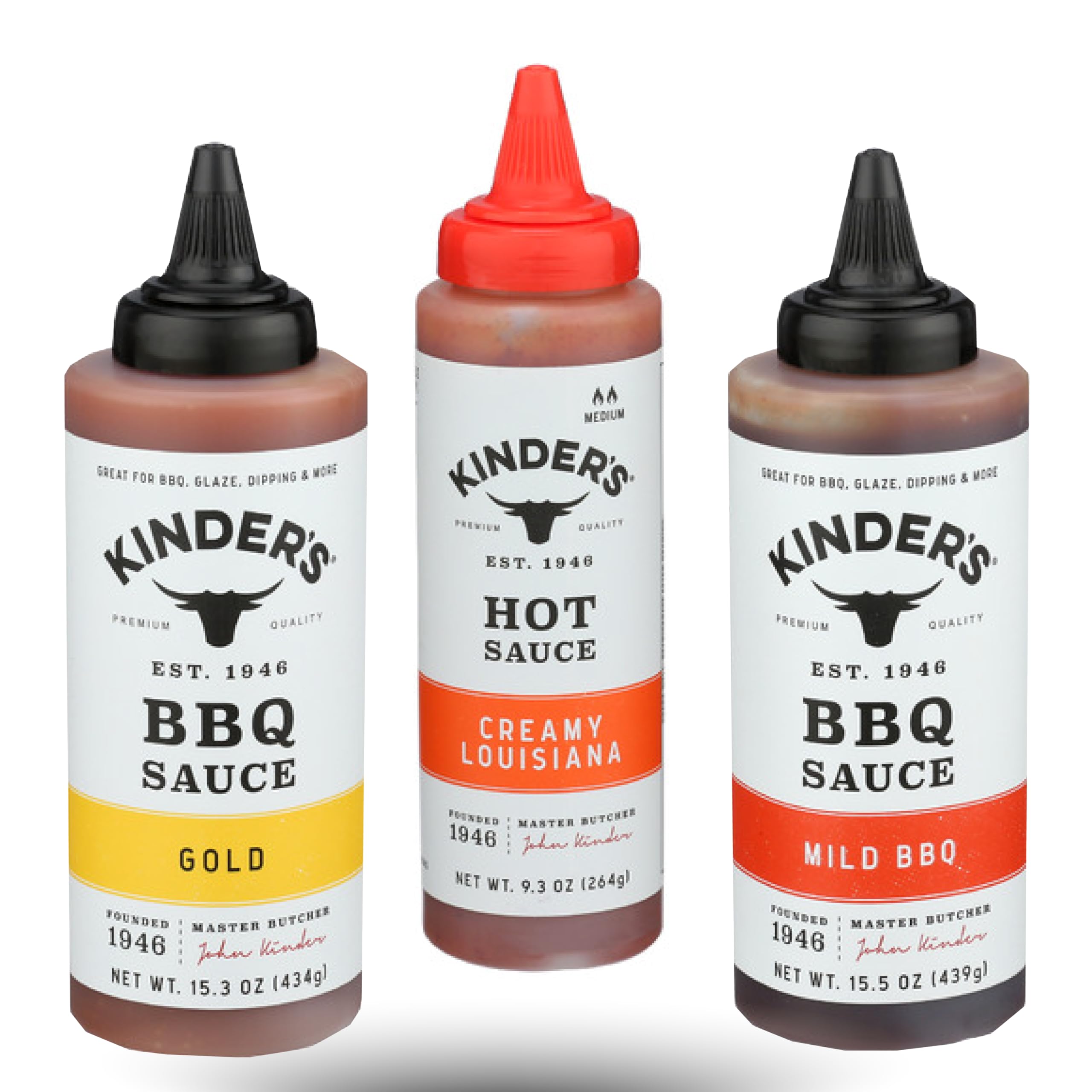 Amazon.com : Kinders Sauce | Creamy Louisiana | Gold | Mild BBQ ...