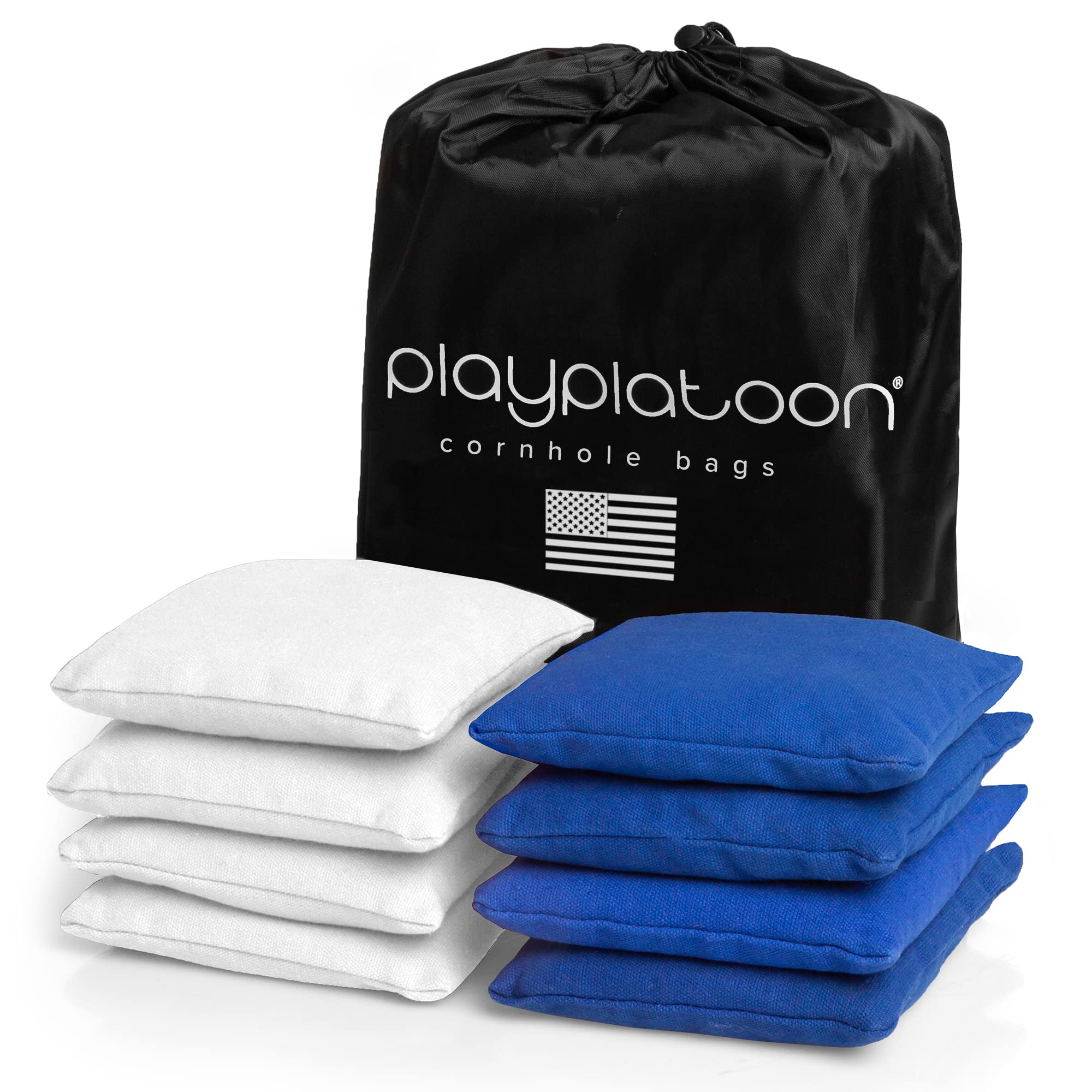 Play Platoon Cornhole Bags Weather Resistant- Set of 8 Regulation Bean ...