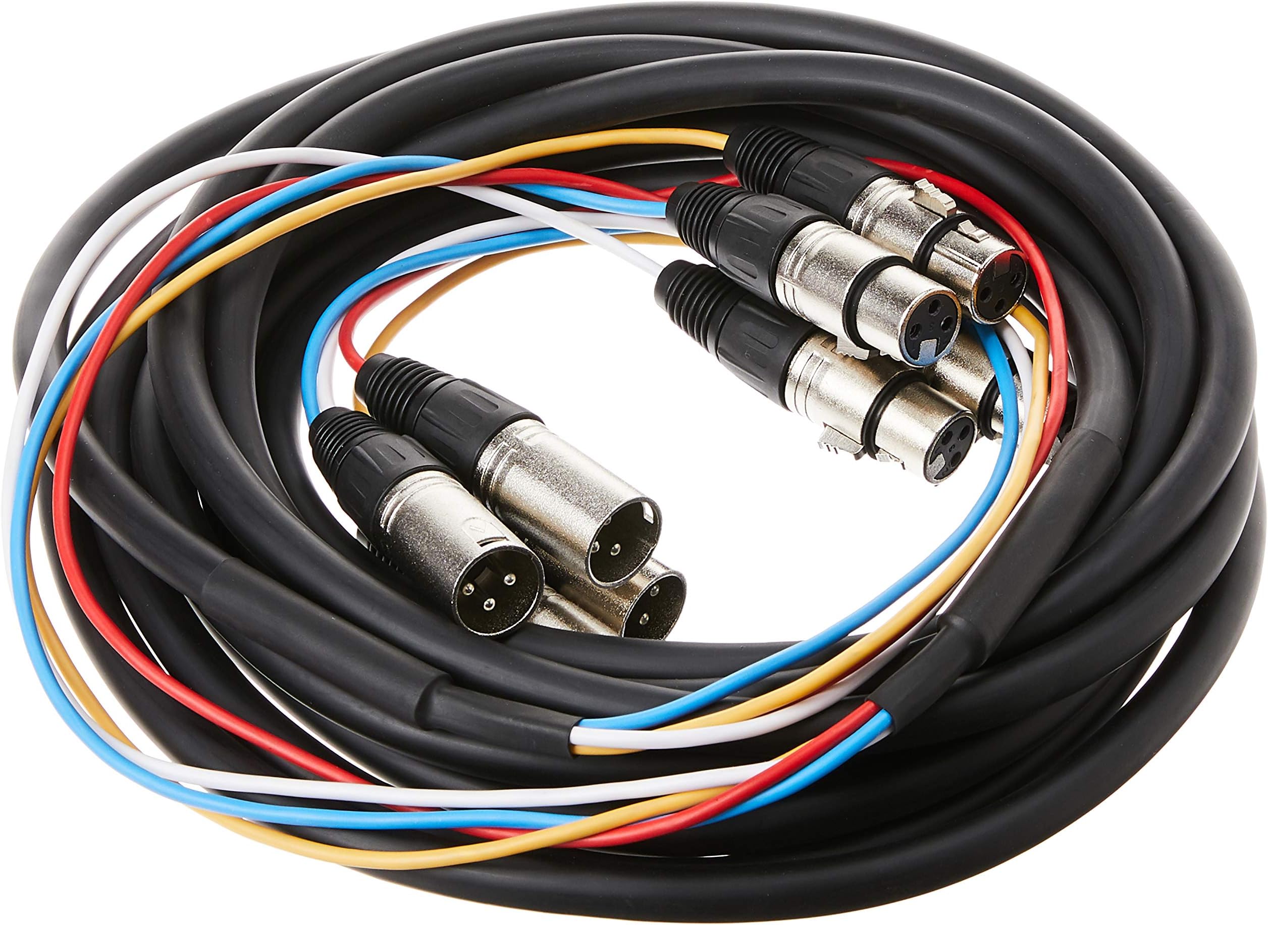 Amazon.com: Monoprice 4-Channel XLR Male to XLR Female Snake Cable - 20 ...