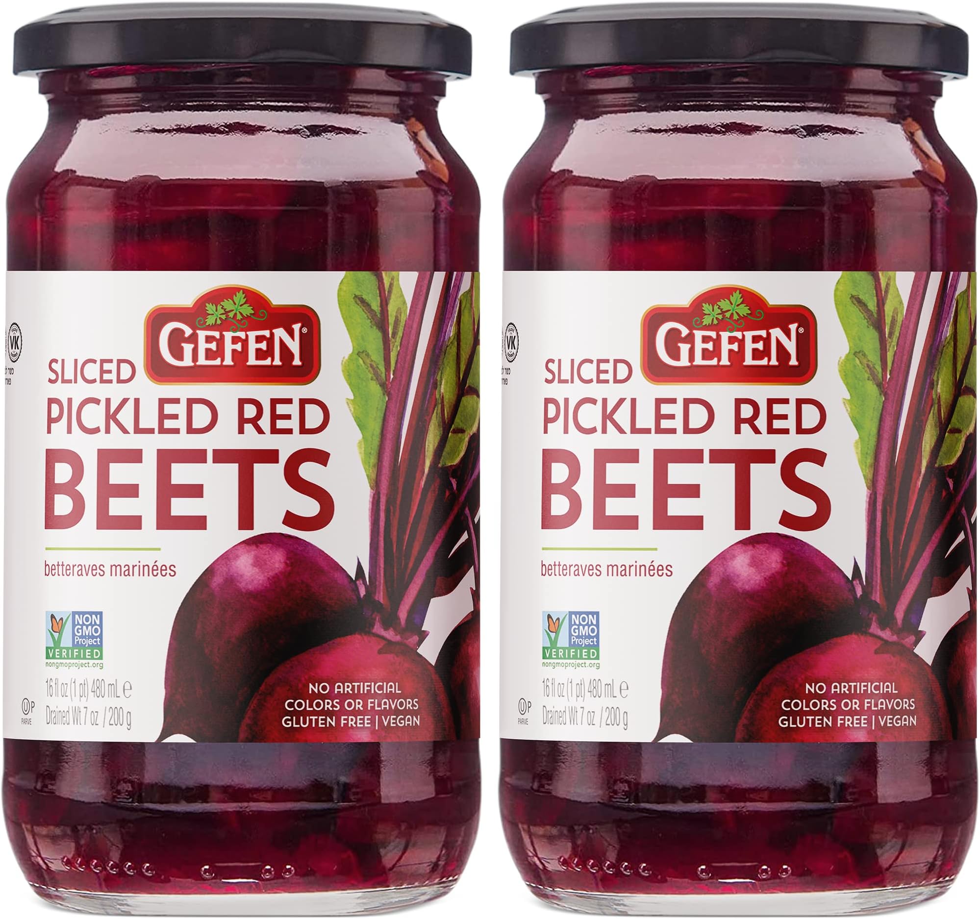 Amazon.com : Gefen Sliced Pickled Beets, 16oz (2 Pack) | Sweet & Tangy ...