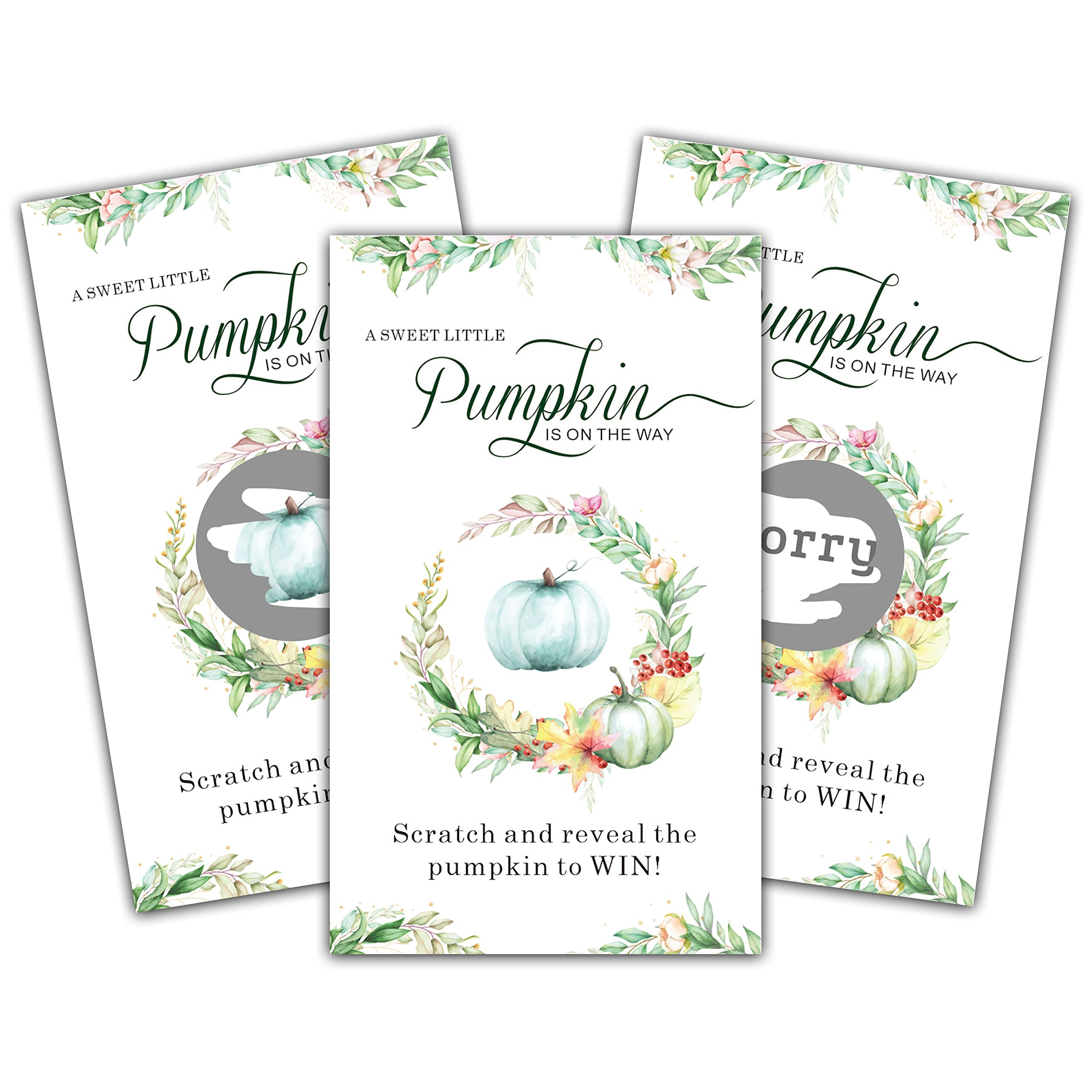 Amazon.com: Thanksgiving Day Scratch Off Game Cards - Pumpkin & Turkey ...