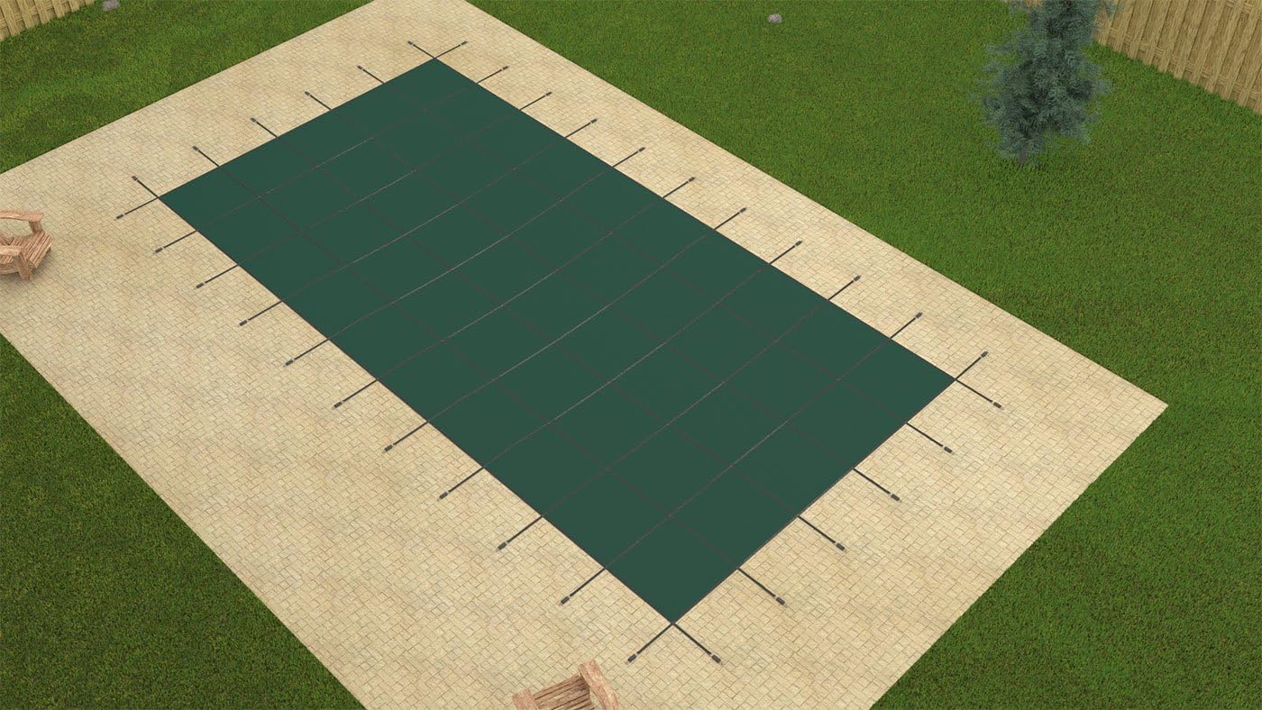 Amazon.com : HPI 15'x30' Aqua Master Green Rectangle Solid Swimming ...