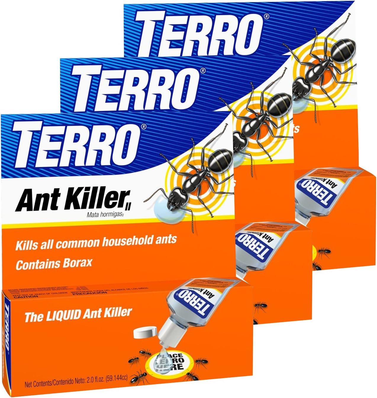 Amazon.com : Terro Liquid Ant Killer II, 1 oz, Pack of 3 : Patio, Lawn ...