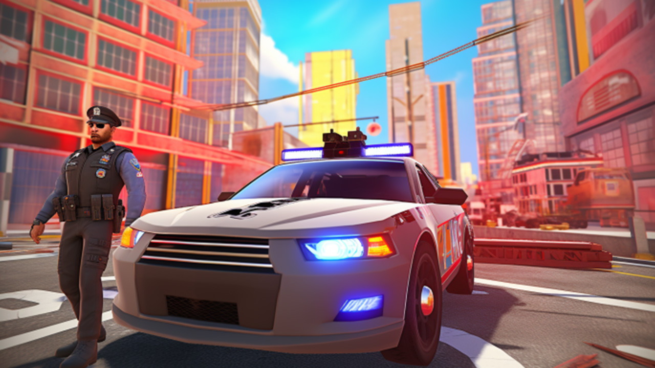 Flying Police Car Gangsters LA Evolution Adventure 3D: Vegas Crime City ...