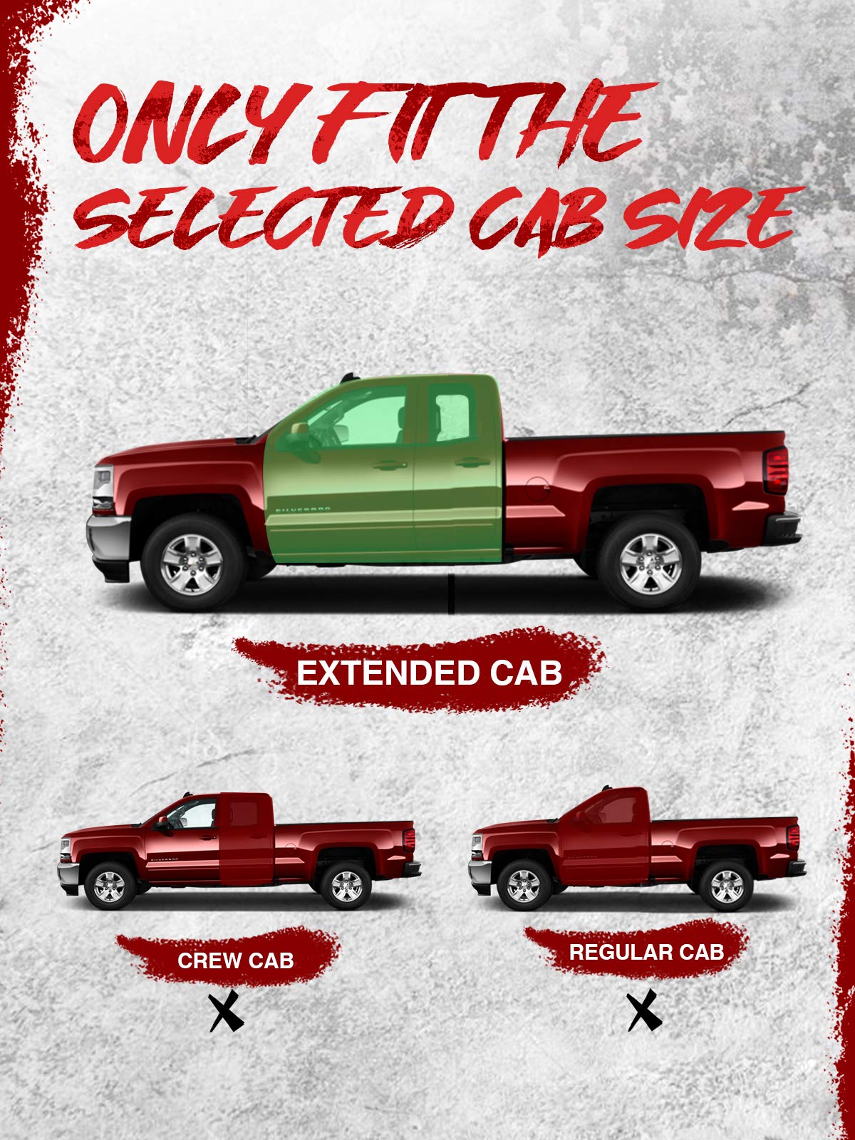 Snapklik.com : KYX Running Boards For 2007-2018 Chevy Silverado/Sierra ...