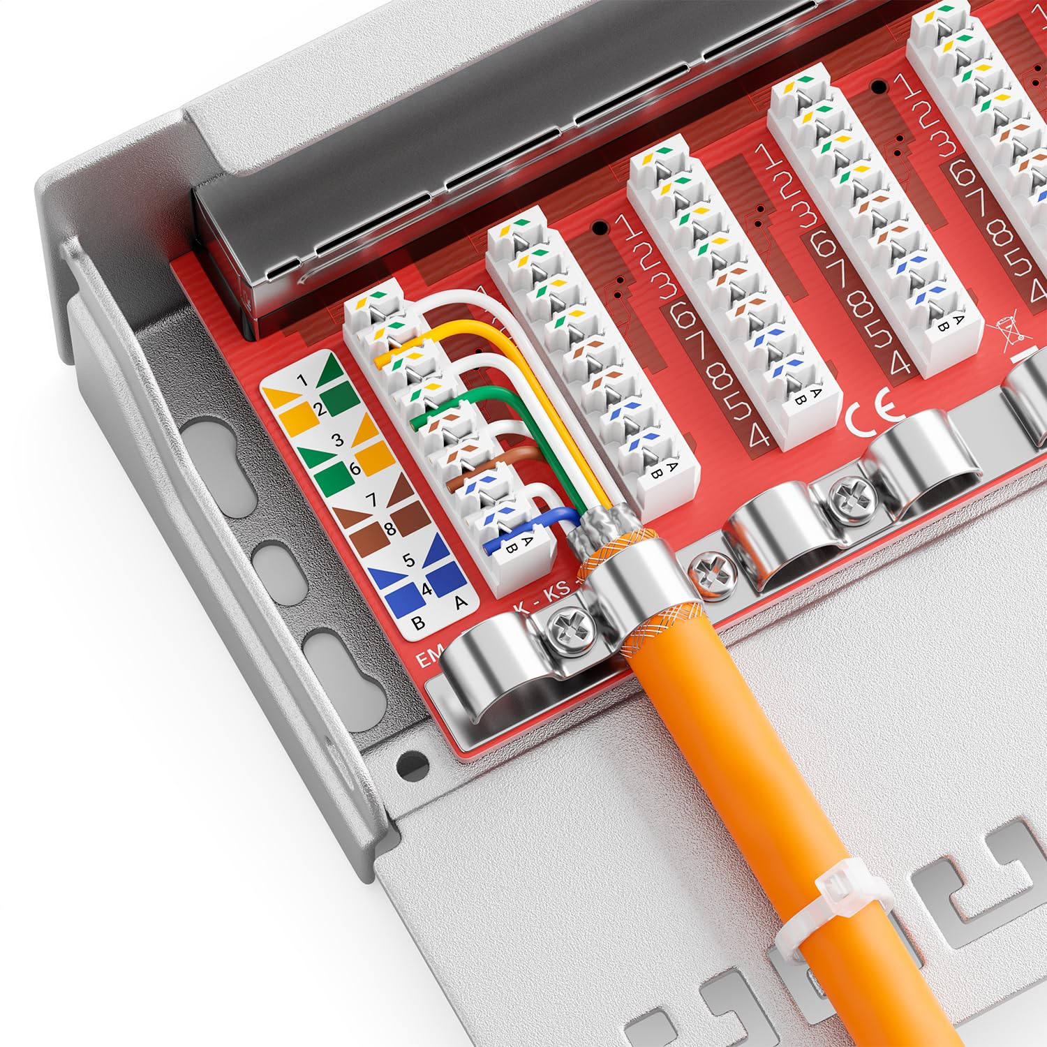 Switch Rackable Panneau De Brassage RJ45 DeleyCON 12 Ports 0,5U ...
