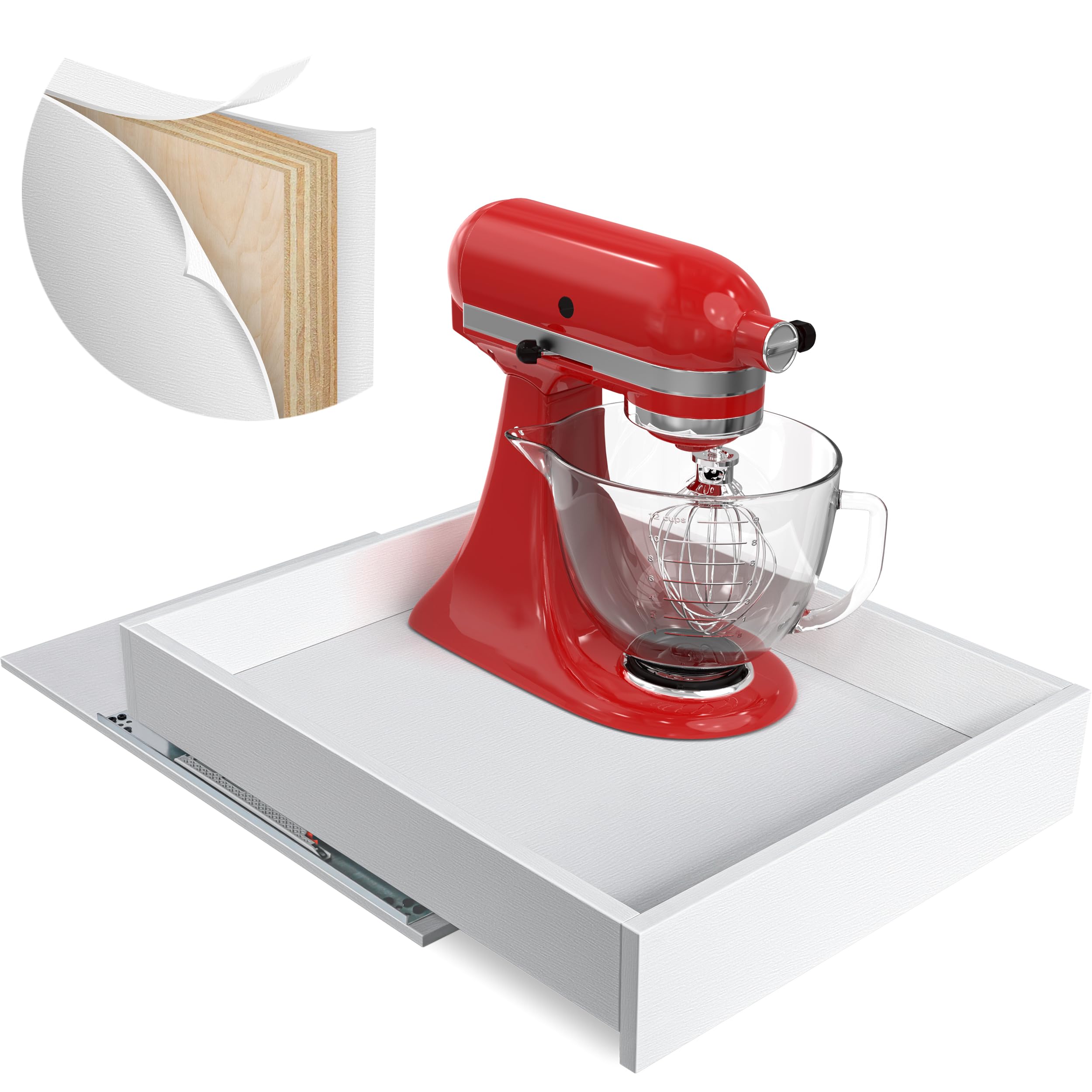 Amazon.com: MyLifeUNIT Wooden Pull Out Drawers for Cabinets, 18"W Fully ...