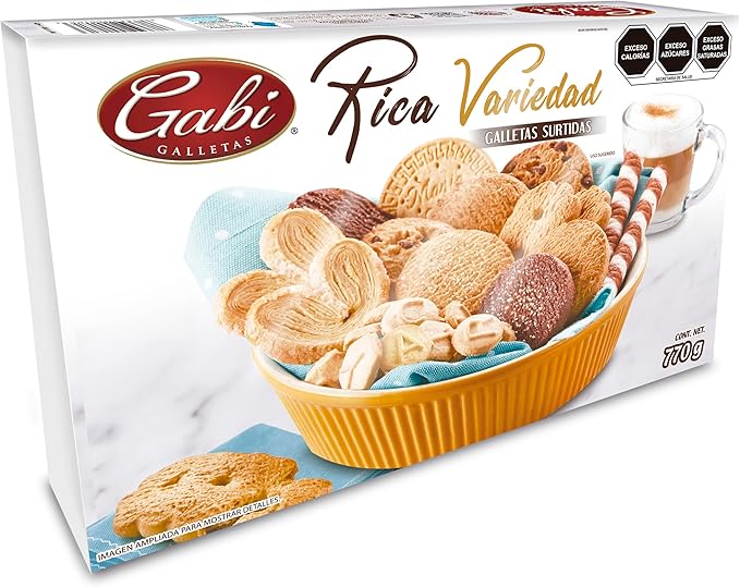 Gabi Galletas, Surtidas Rica Variedad, 770g : Amazon.com.mx: Alimentos ...