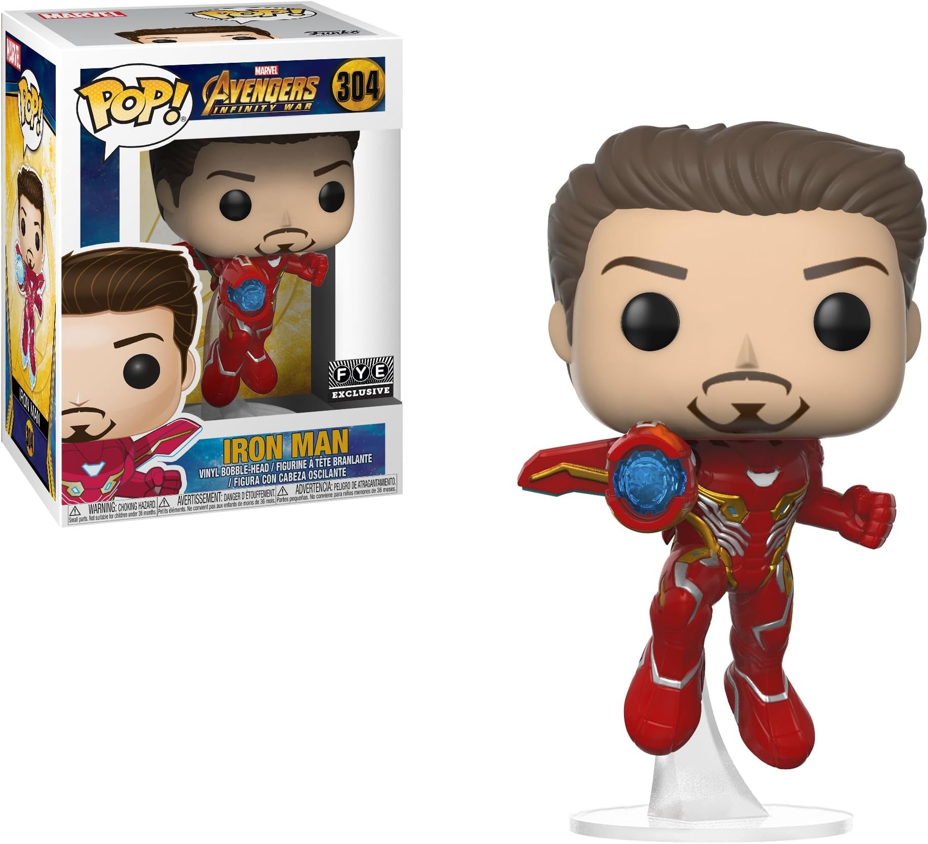 Amazon.com: Funko Pop! Marvel Avengers Infinity War Iron Man #304 ...