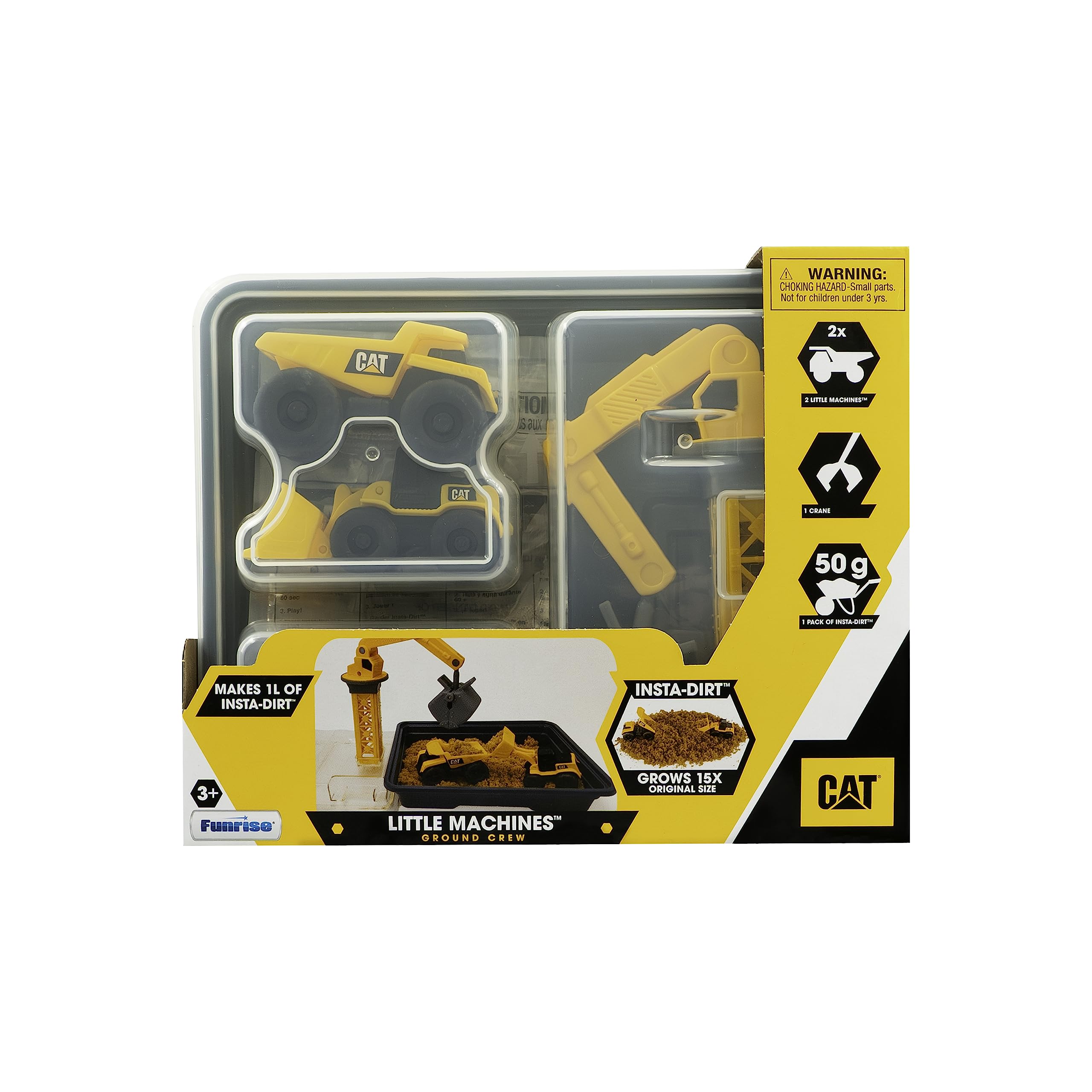 Snapklik.com : CAT Construction Toys Little Machines Ground Crew Playset
