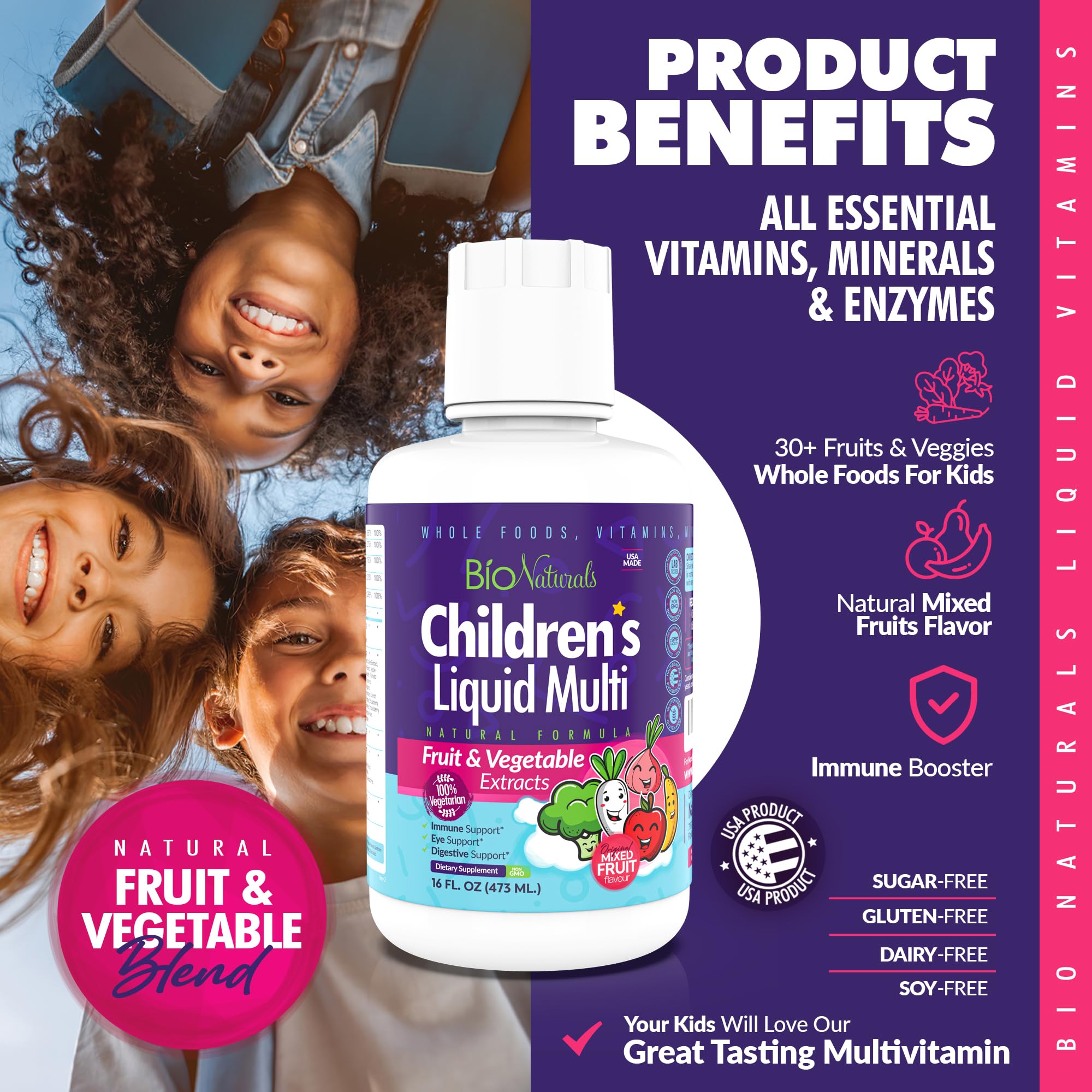 Snapklik.com : Bio Naturals Childrens Liquid Multivitamin & Immune ...