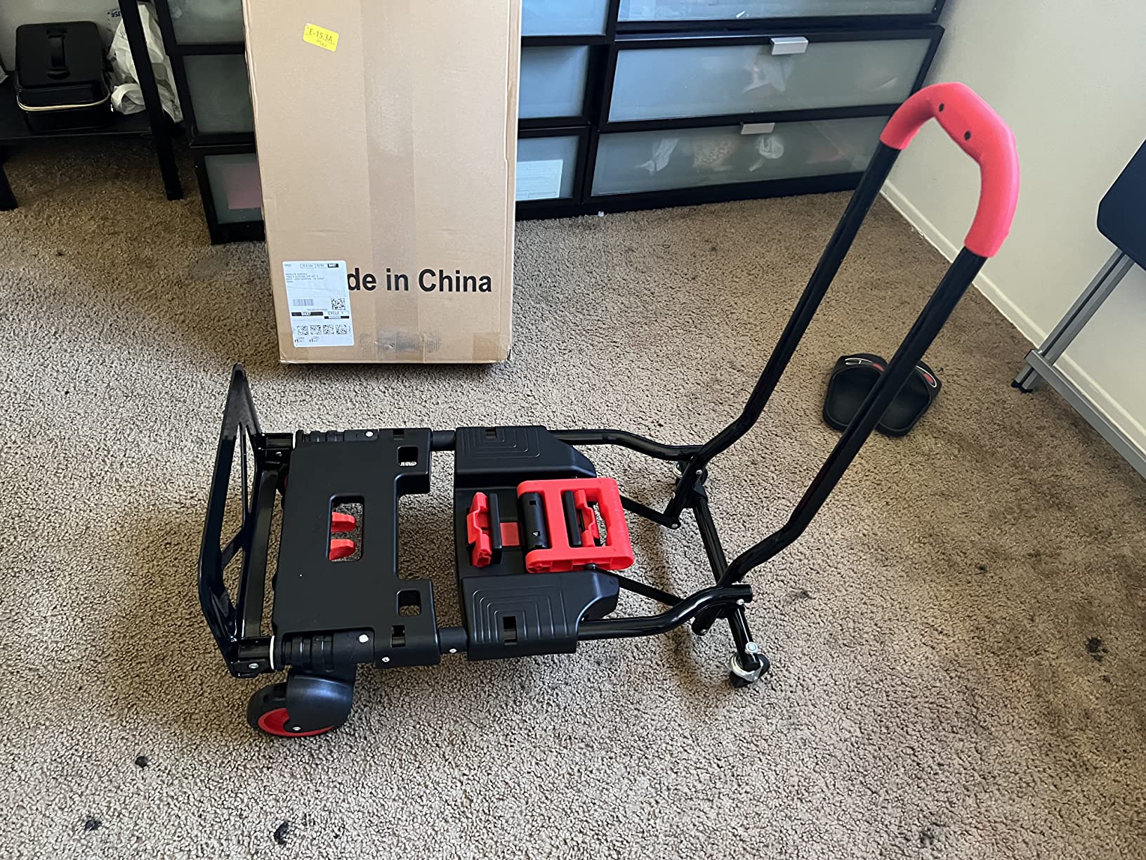 $27/mo - Finance Folding Hand Truck Dolly with Folding Basket, 330LBS ...