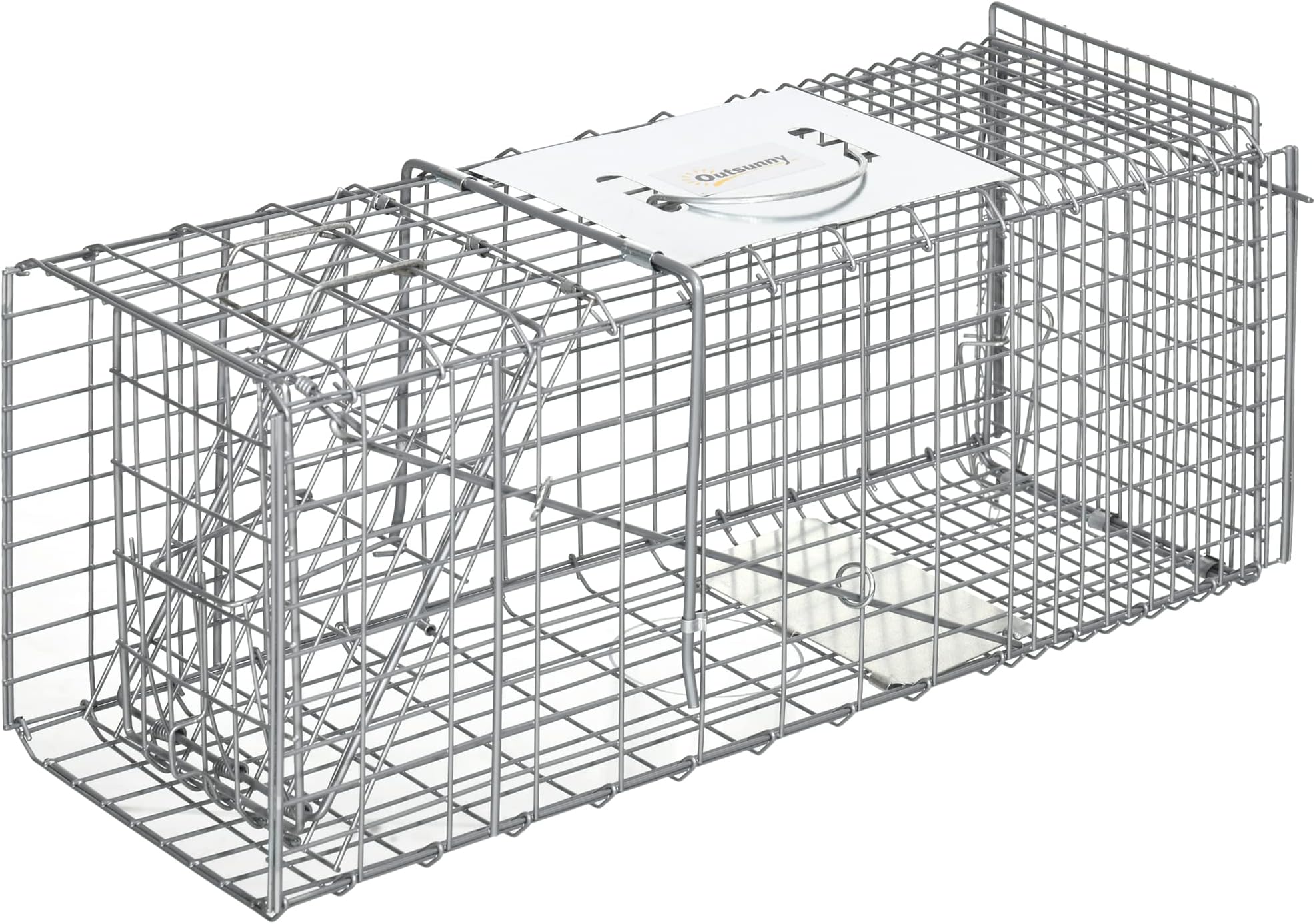 Outsunny Piège Vivant piège Cage de Capture Pliante pour Petits Animaux ...
