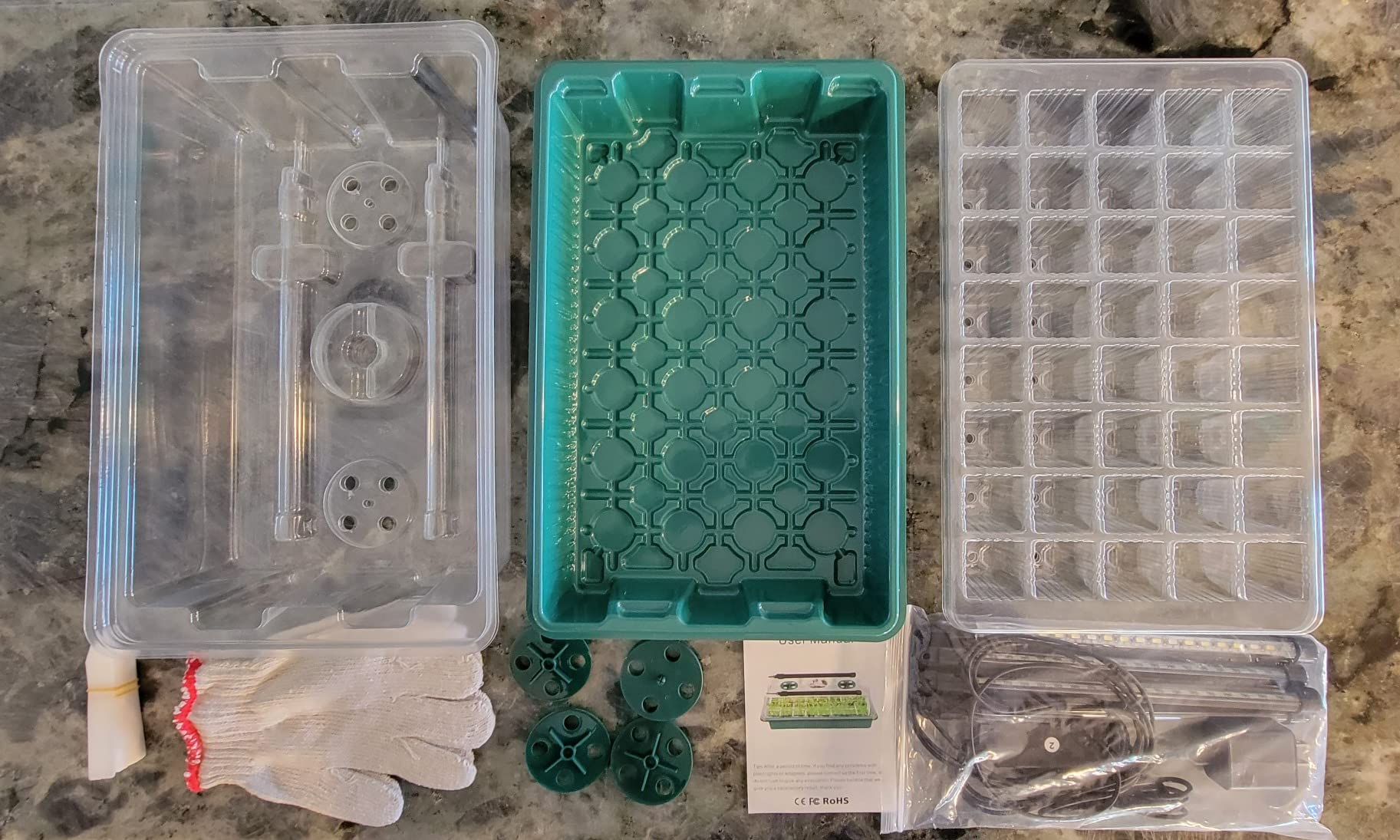 $8/mo - Finance BlumWay Seed Starter Tray with Grow Light,2 Pack 80 ...