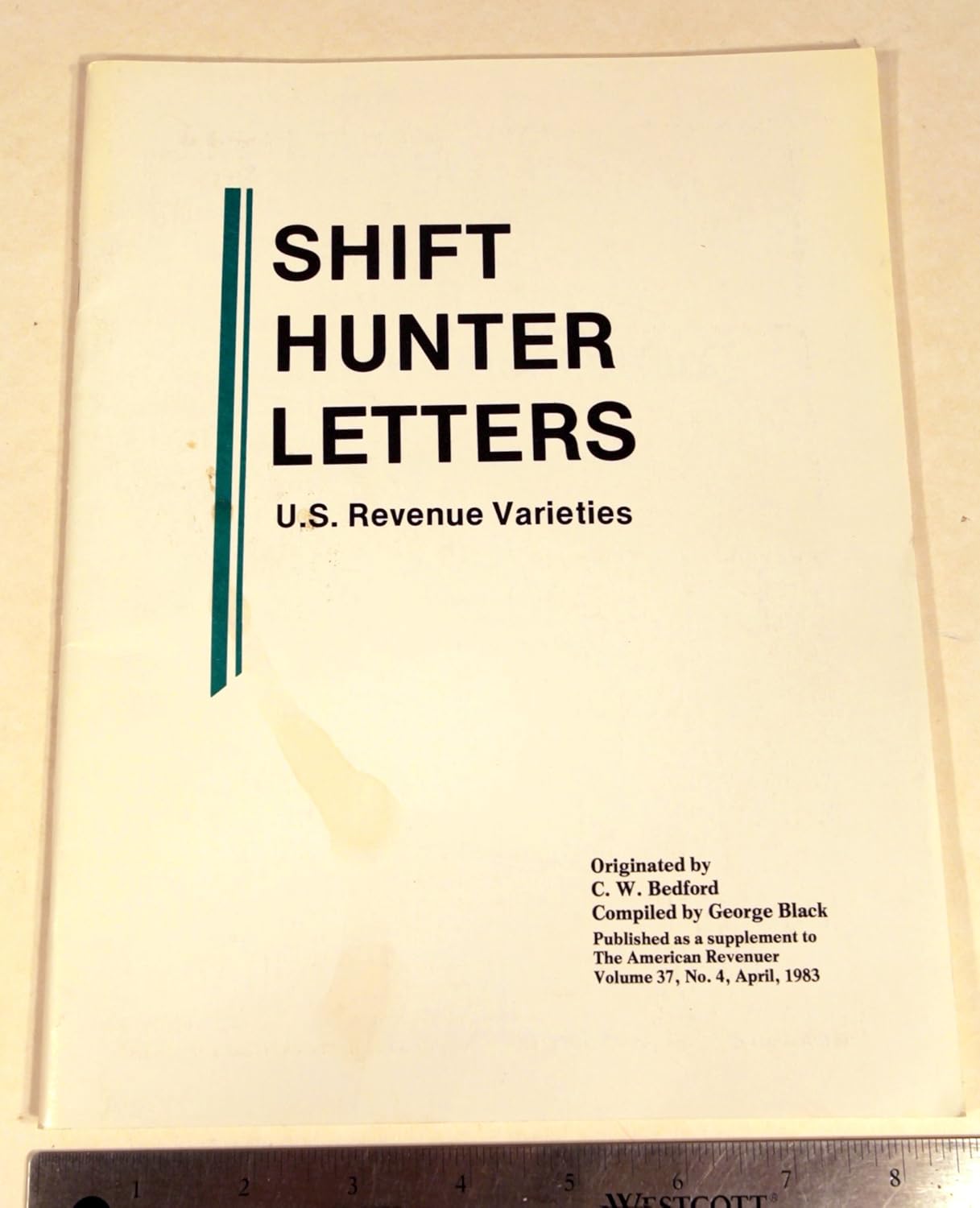 Shift Hunter Letters: U.S. Revenue Varieties: George Black: Amazon.com ...