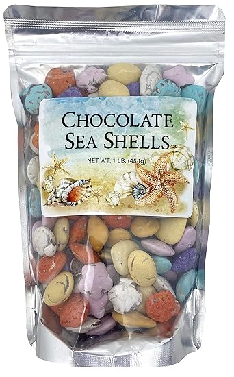 Amazon.com: Sunflower Food Company Candy Coated Chocolate Seashells 1 ...