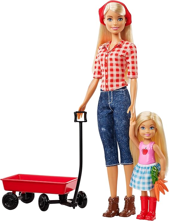 Sweet Orchard Farm Playset, Barbie Doll and Chelsea Doll, with Red ...
