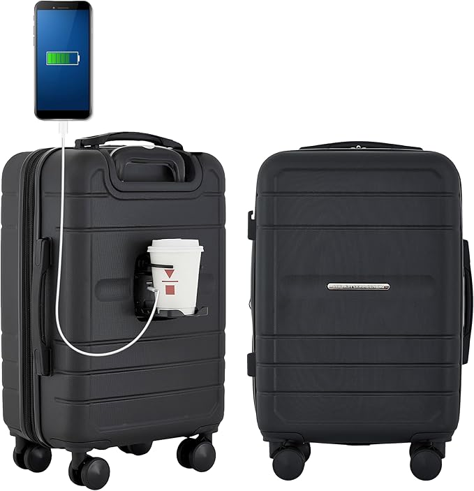 Amazon.com | French Connection St. Martin Carry-On Luggage with Cup ...
