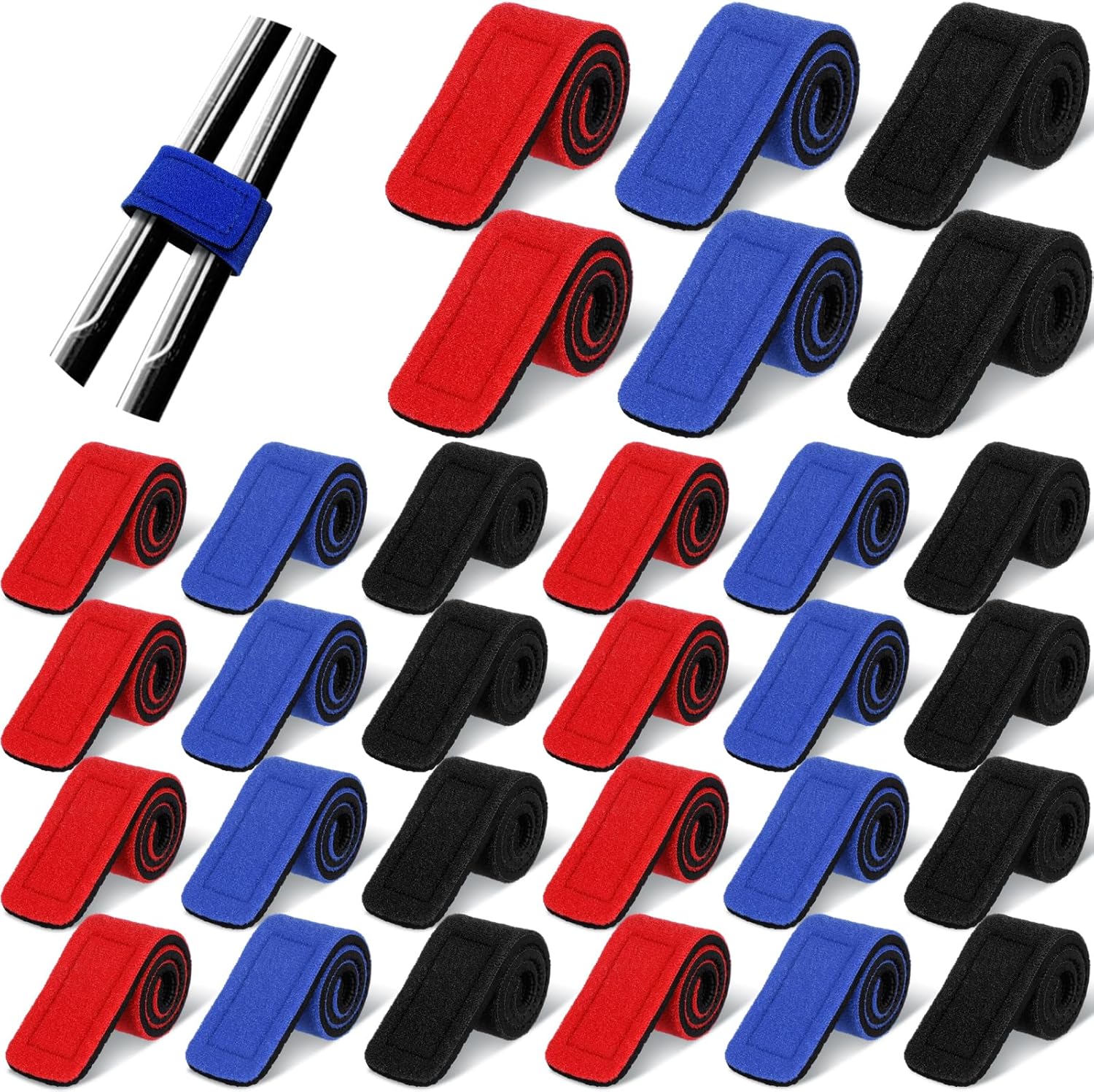 Amazon.com : Wettarn 30 Pcs Fishing Pole Straps Fishing Rod Wrap ...