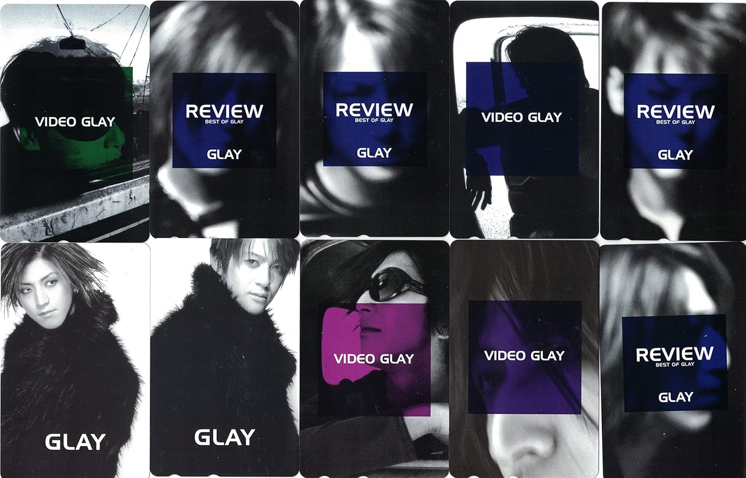 Amazon.co.jp: テレホンカード テレカ GLAY PREMIUM TELEPHONE CARD SET 50度数 15枚組 台紙 ...