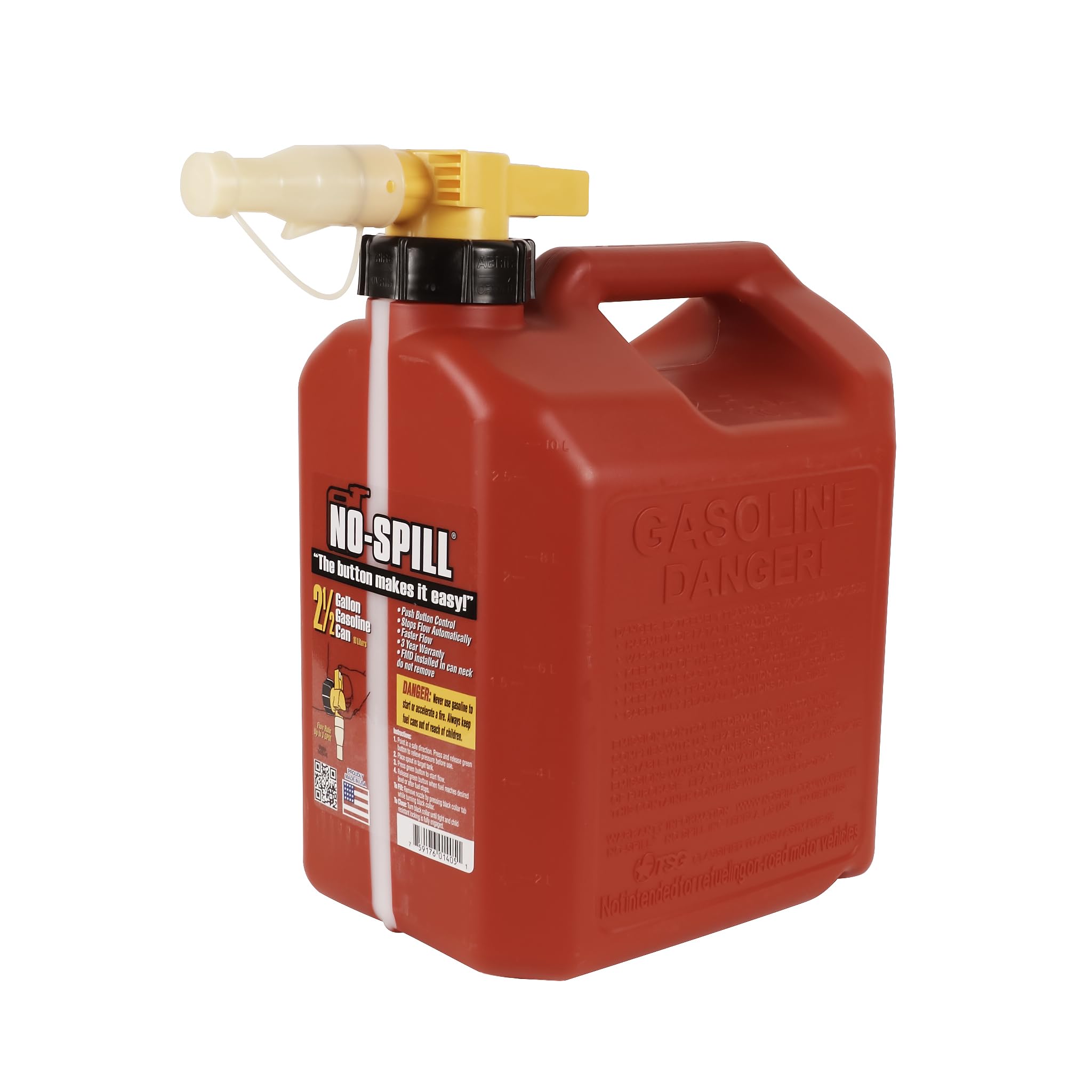 Amazon.com: No-Spill 1405 2-1/2-Gallon Poly Gas Can : Industrial ...