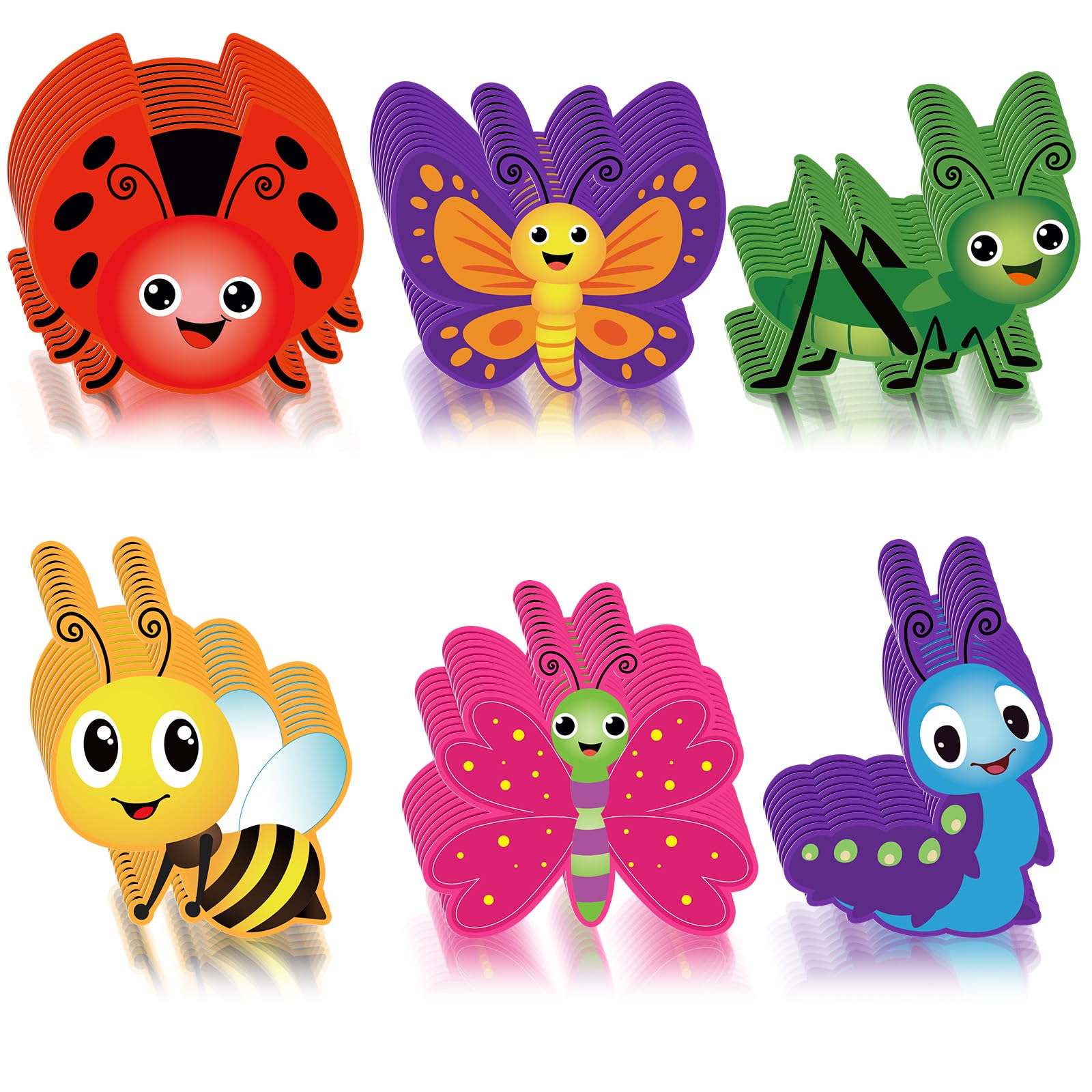 Amazon.com: 60 Pcs Summer Theme Bugs Cutouts Classroom Bulletin Board ...
