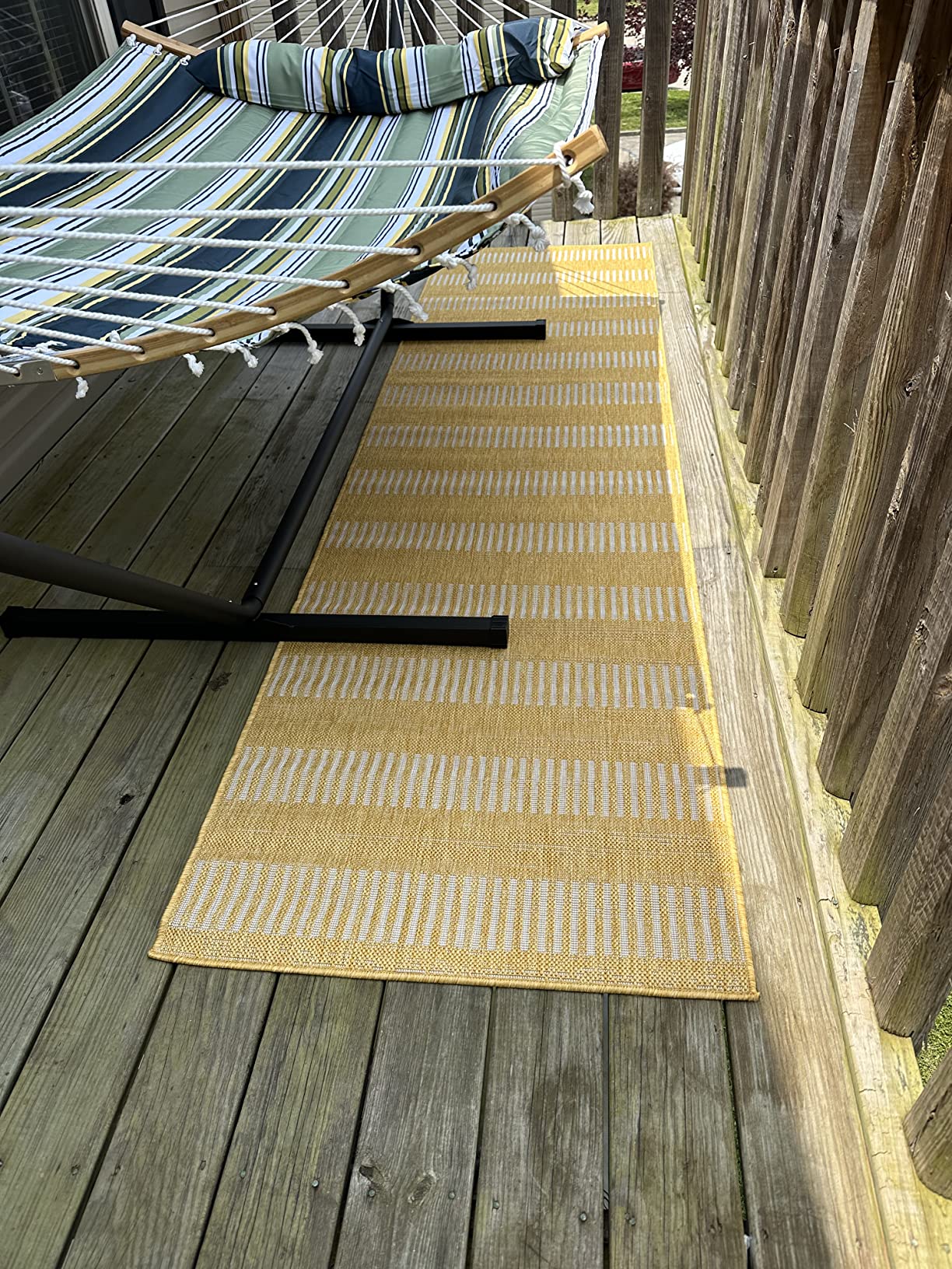 $28/mo - Finance Well Woven Woden Green Indoor/Outdoor Flat Weave Pile ...