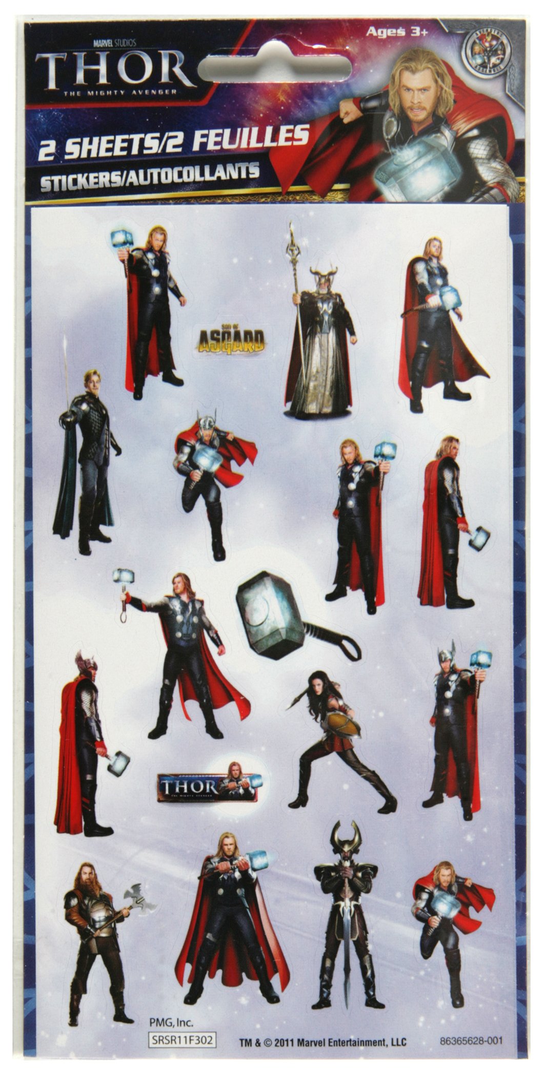 Amazon.com: Stickerfitti Thor Flat Pack Stickers : Toys & Games