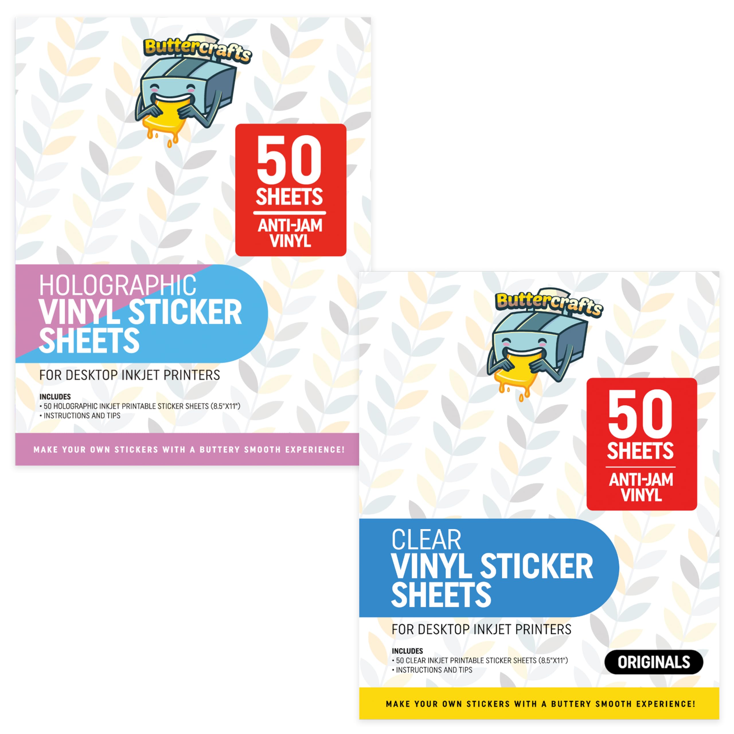 Amazon.com : Bundle of Printable Vinyl - Sticker Paper (50 Sheets ...