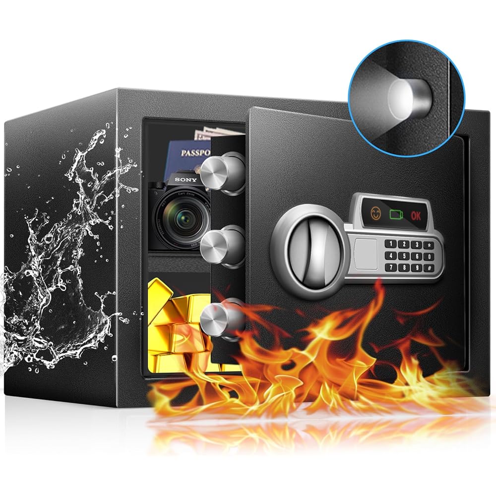 $15/mo - Finance Safe Box 1.5 Cu Ft, Steel Security with Digital ...