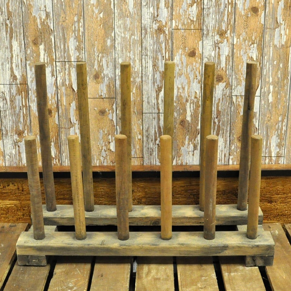 Amazon.com: Rustic Farmhouse Hand Made Wood Wooden Welly Wellington ...