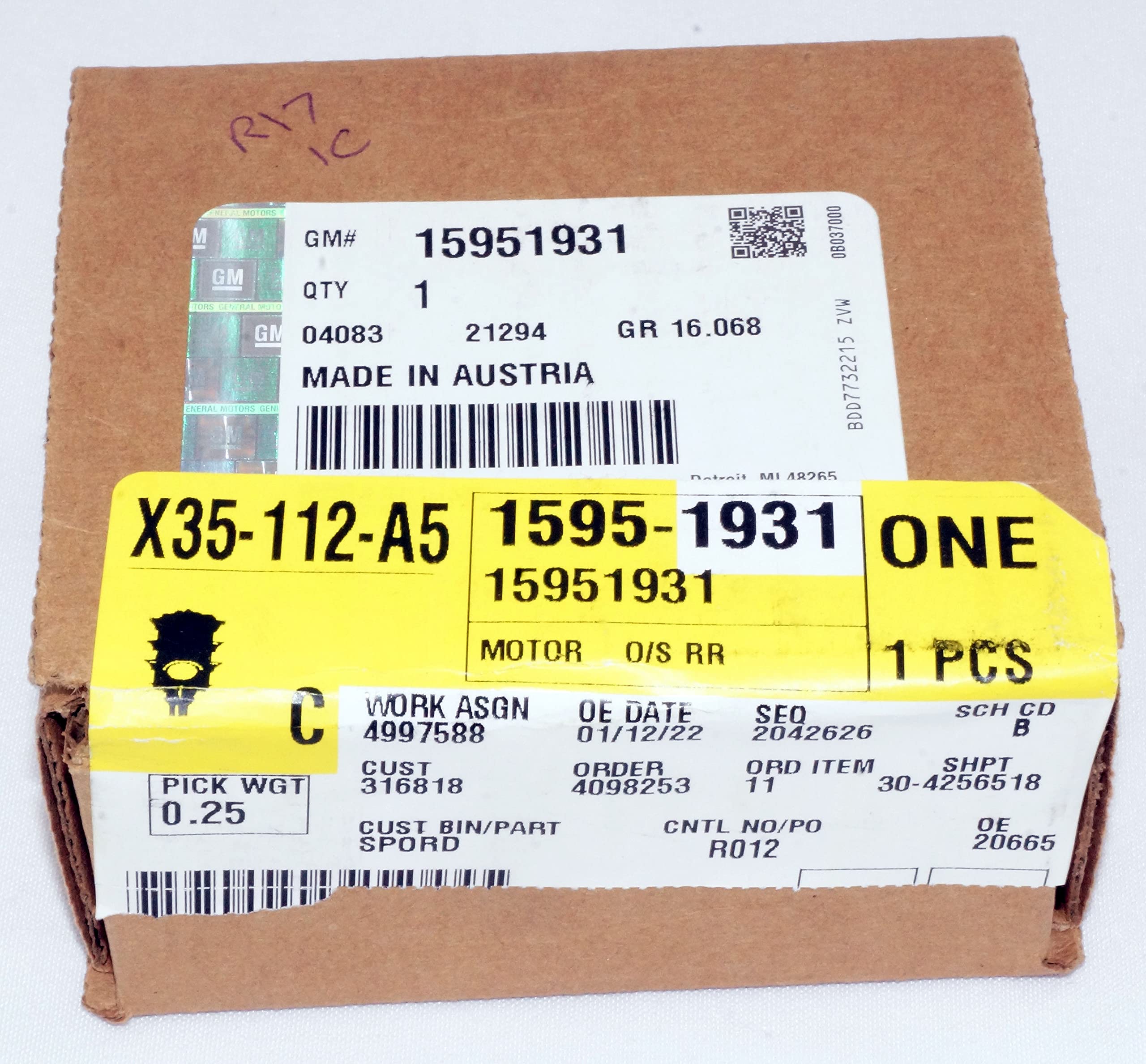 Amazon.com: Genuine GM Actuator Part# 15951931 : Automotive